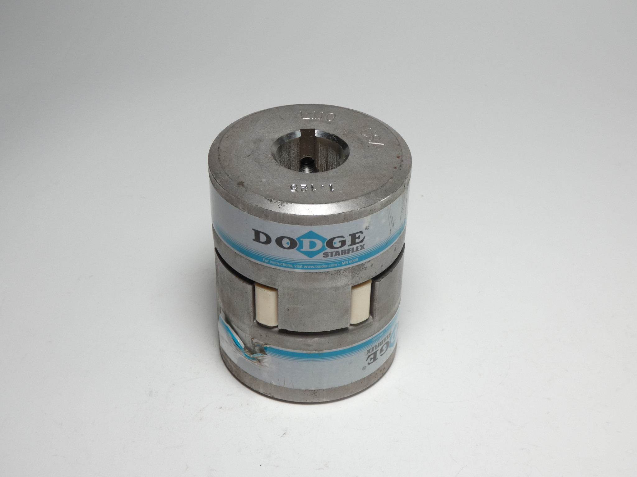 Dodge L110 Jaw Coupling Hub 1.125″ White Rubber Spider – GPM Surplus