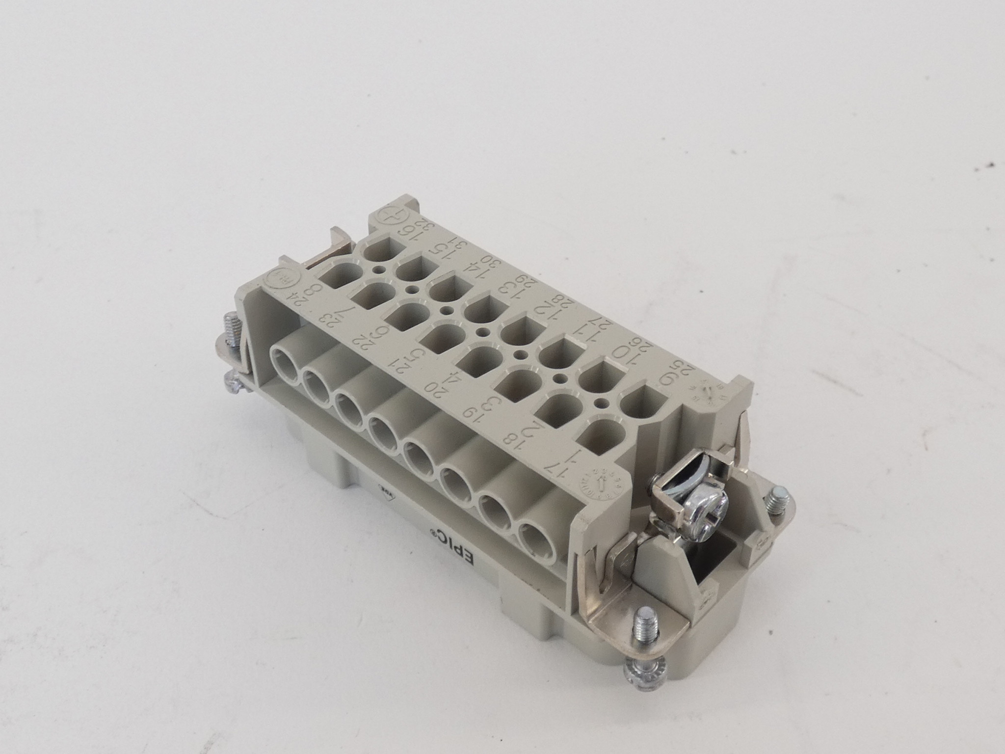 *Lot of 3* Epic 10239110 Rectangular Connector H-BVE 6 SS 16A 500V 6kV ...