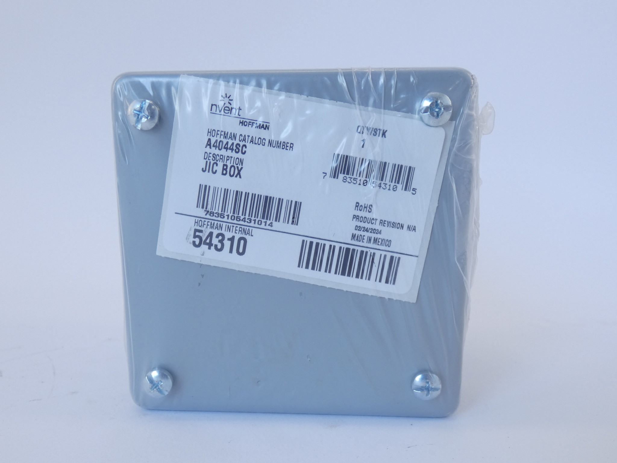nVent Hoffman A4044SC Junction Enclosure Grey Gray 4 x 4 x 4″ – GPM Surplus