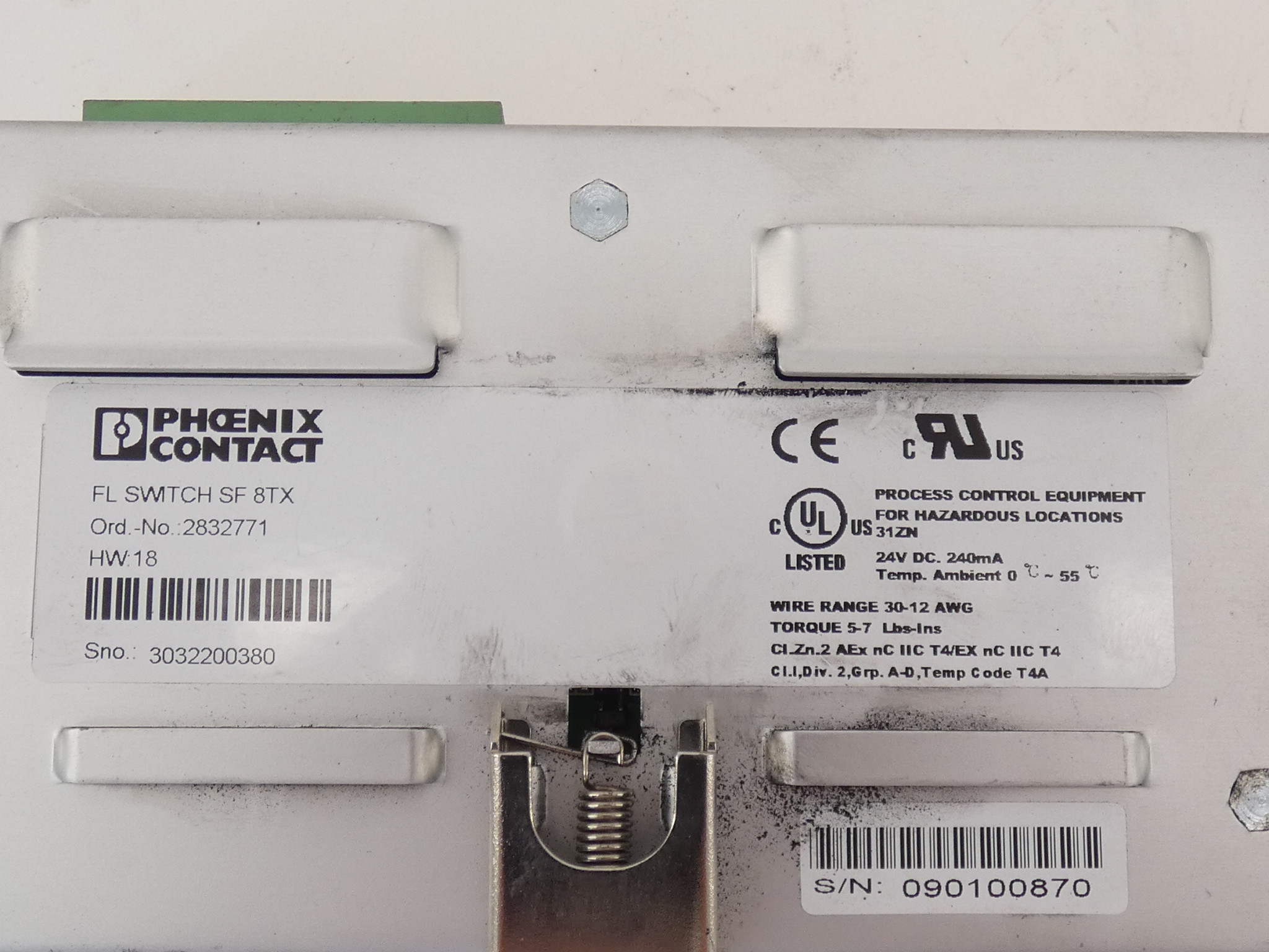 Phoenix Contact 2832771 Ethernet FL Switch SF 8TX 24V – GPM Surplus