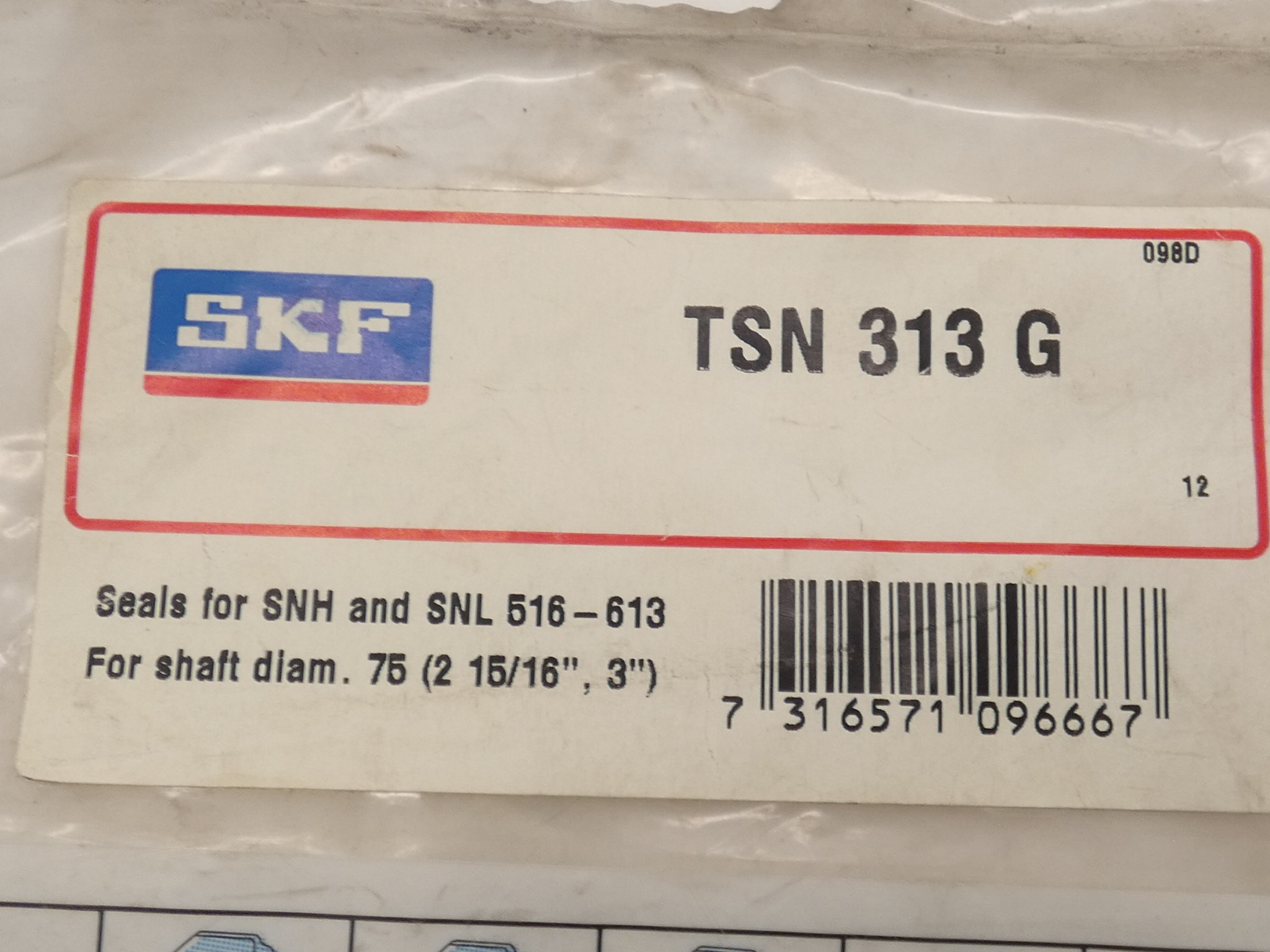 SKF TSN 313 G Seal for SNH and SNL 516-613 – GPM Surplus