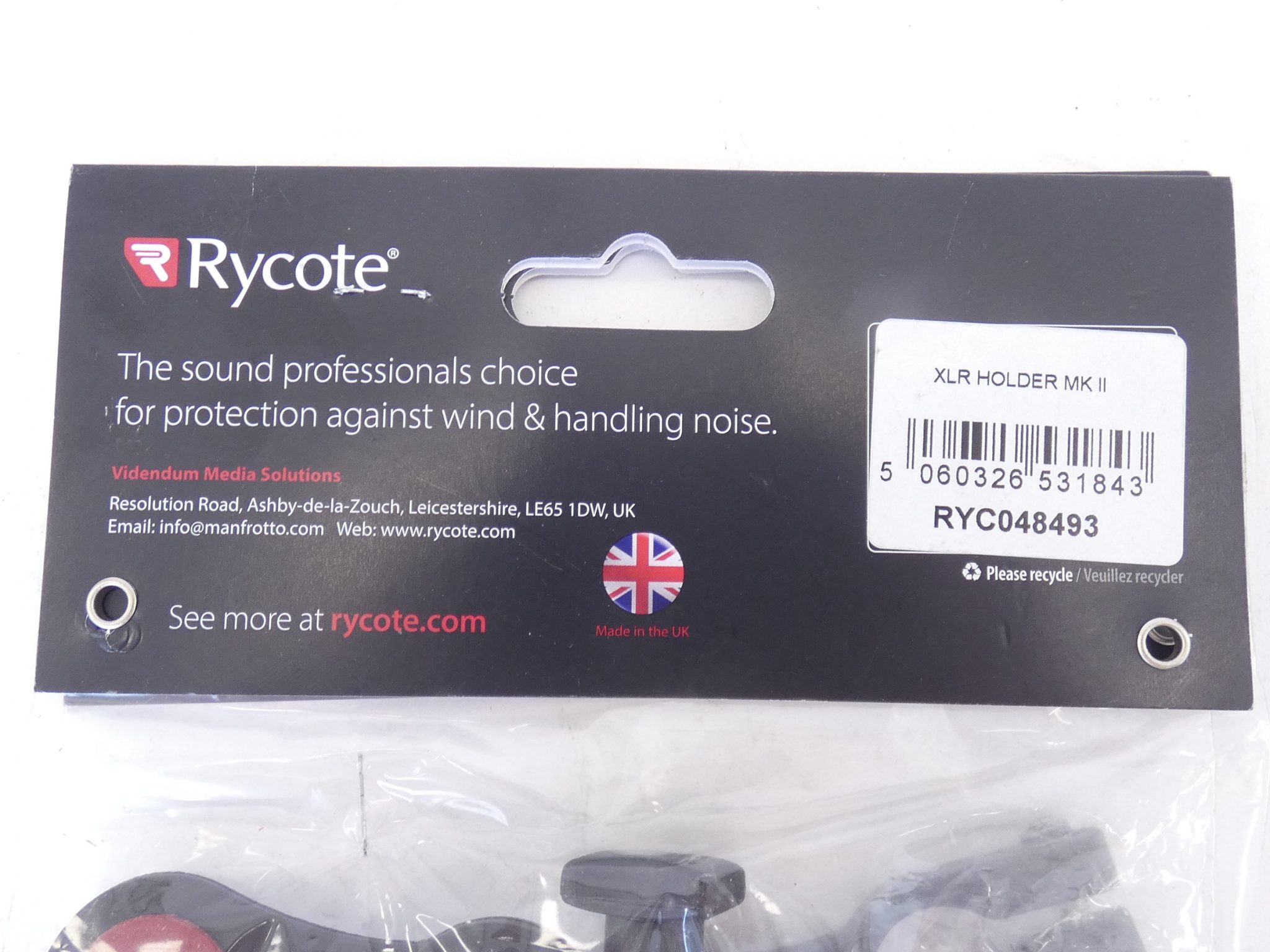 *Lot of 2* Rycote RCY048493 Mic Accessories XLR Holders MK II – GPM Surplus