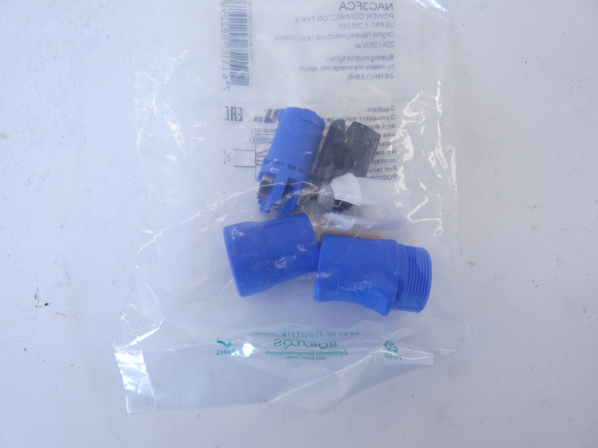 *Lot of 4* Neutrik NAC3FCA Power Connector 20A 250VAC – GPM Surplus