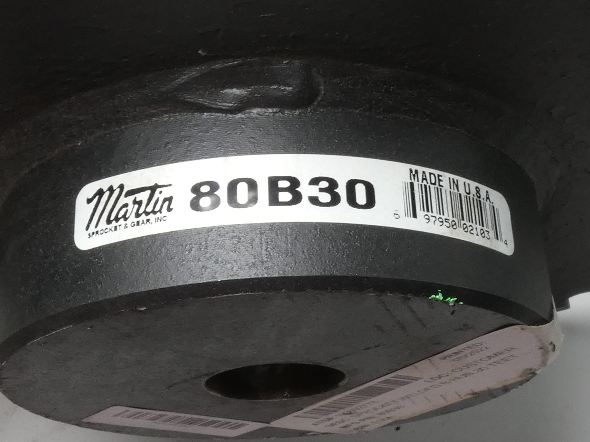 Martin 80B30 Welded B Hub Chain Sprocket 1-3/16″ Bore 30-Teeth – GPM ...