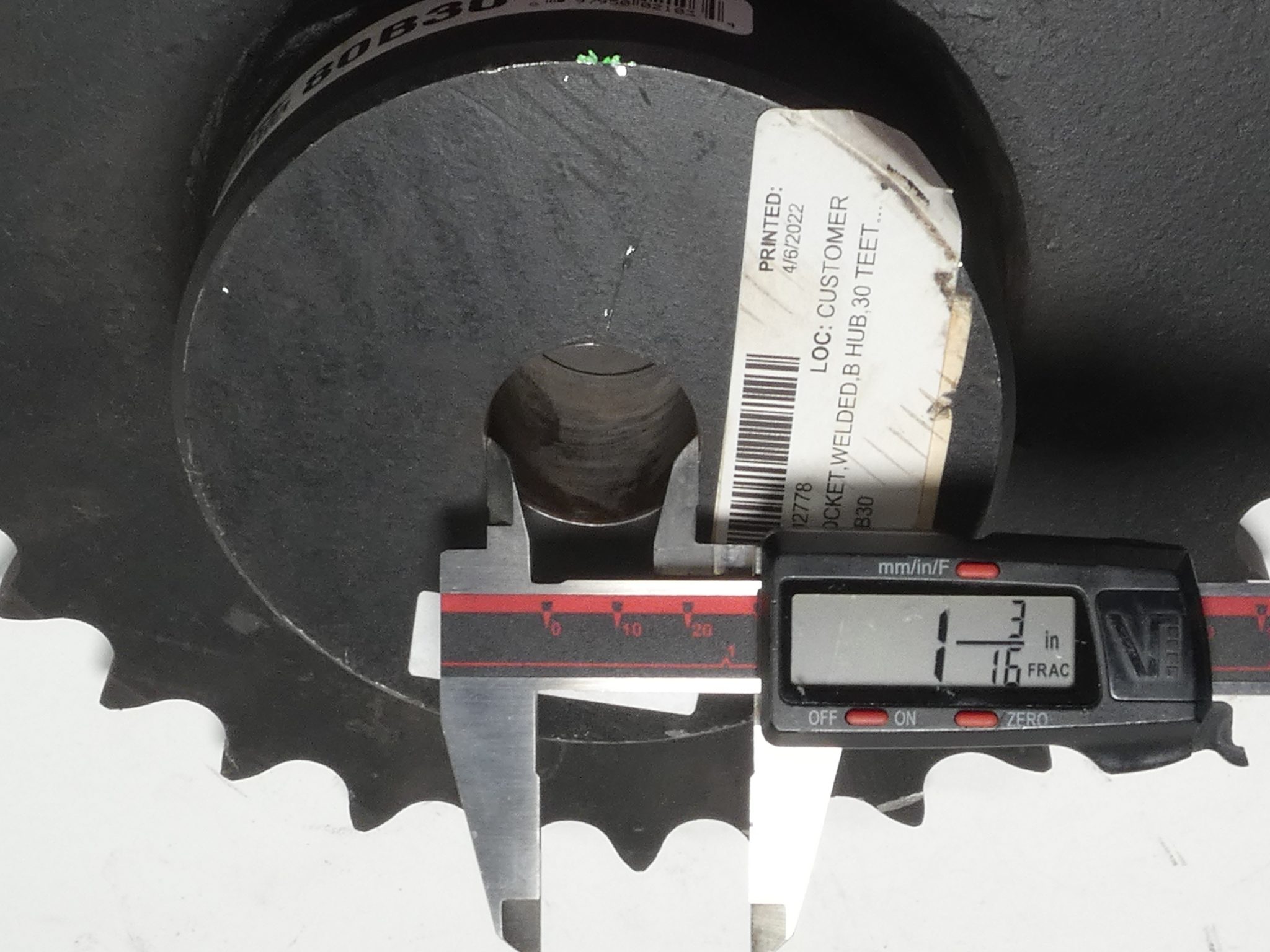 Martin 80B30 Welded B Hub Chain Sprocket 1-3/16″ Bore 30-Teeth – GPM ...