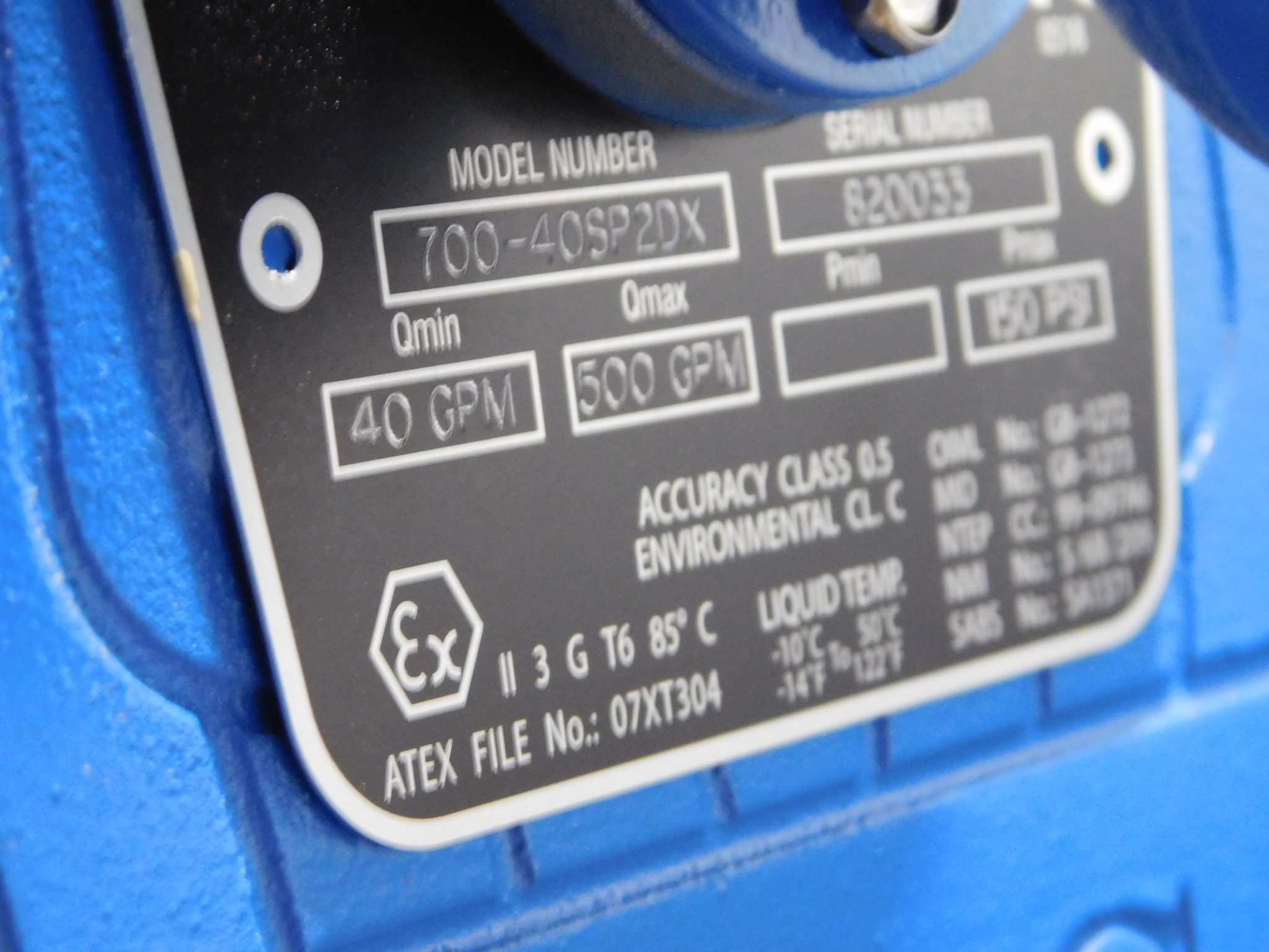 Total Control Systems 700-40SP2DX Rotary Flow Meter W/ TCS DMP100-3 ...