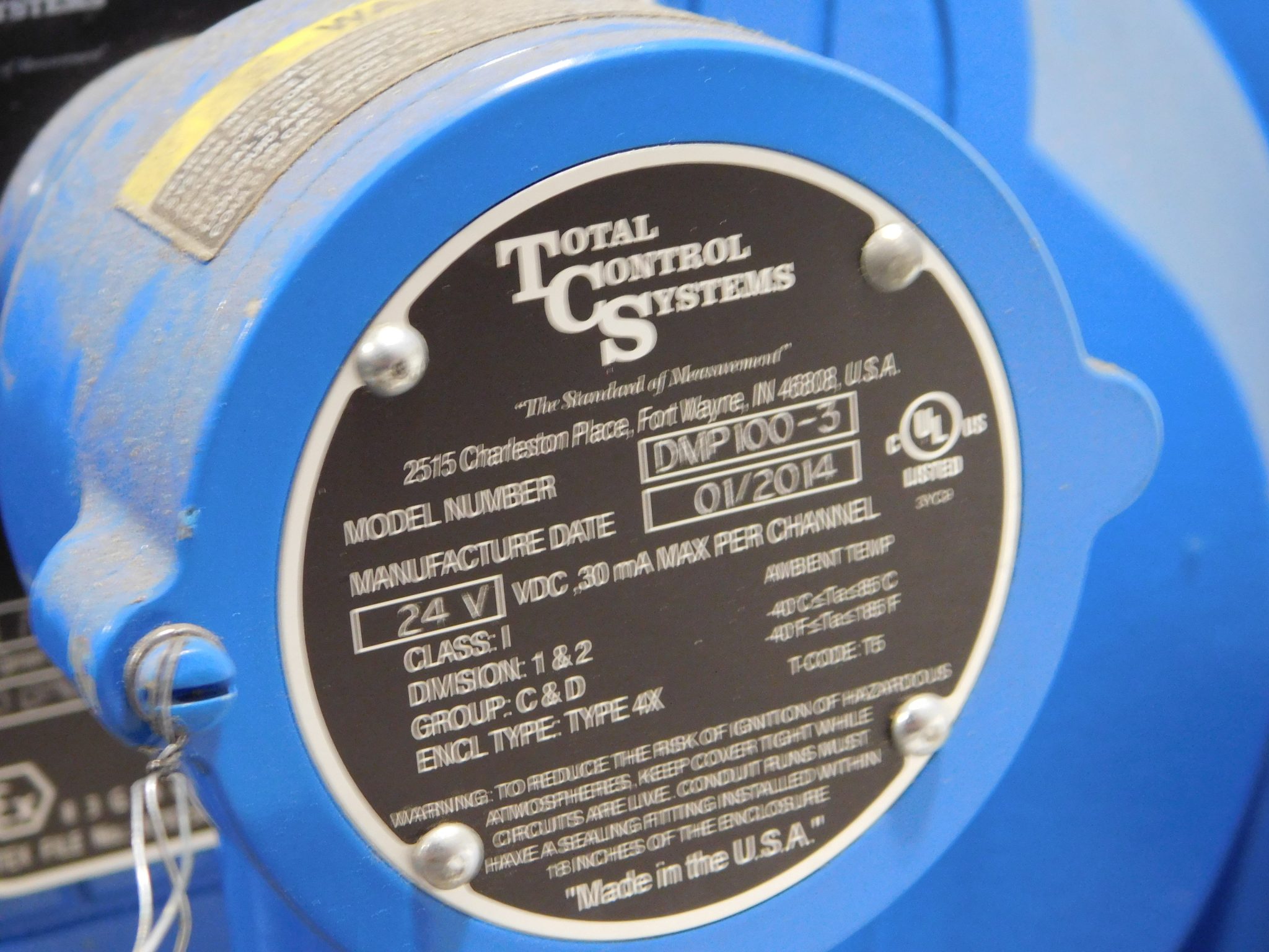 Total Control Systems 700-40SP2DX Rotary Flow Meter W/ TCS DMP100-3 ...