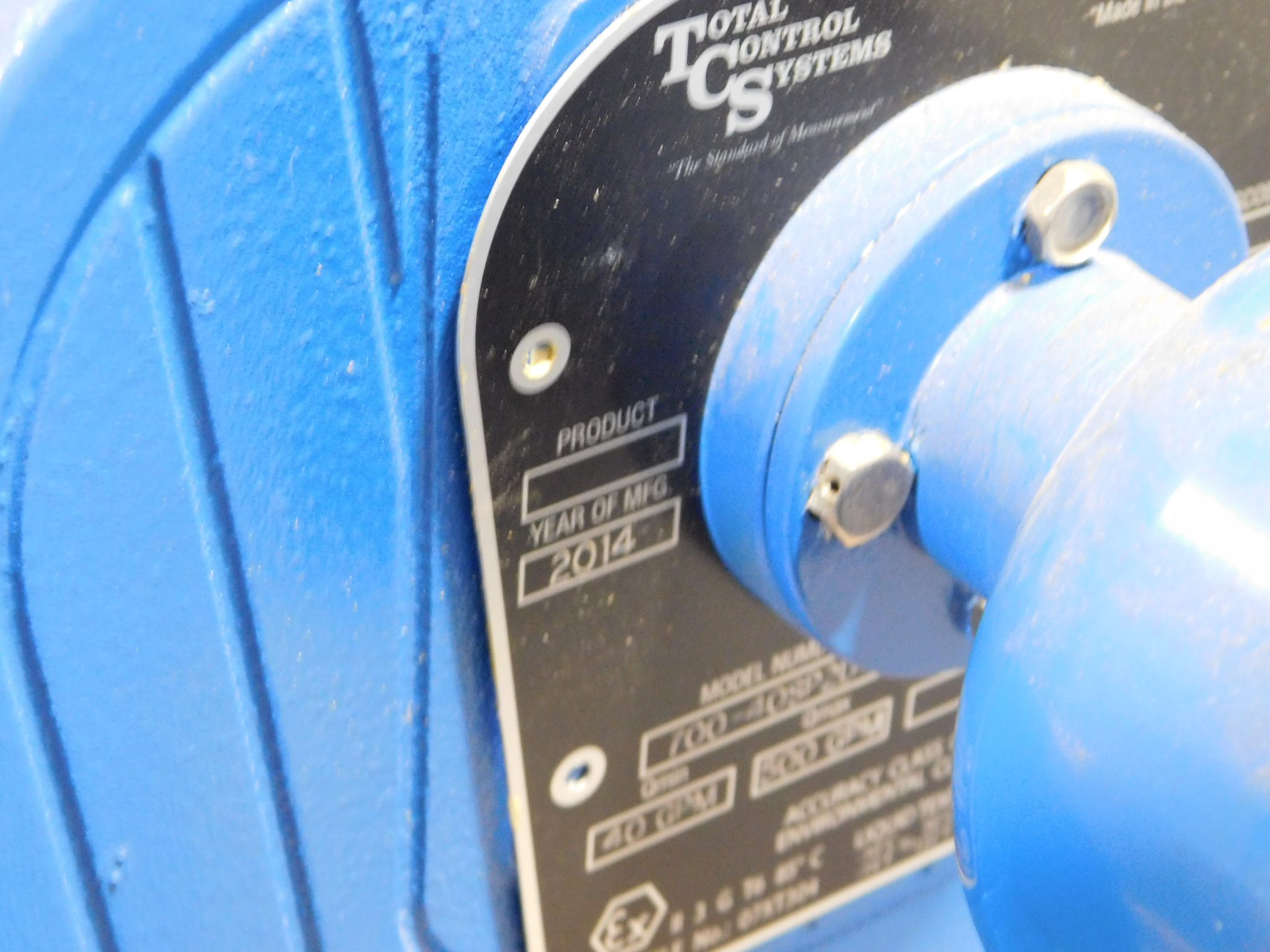 Total Control Systems 700-40SP2DX Rotary Flow Meter W/ TCS DMP100-3 ...