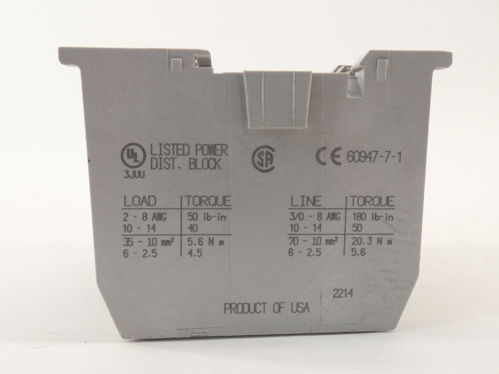 Allen-Bradley 1492-PDE1C142 Power Distribution Block 200A 600V – GPM ...