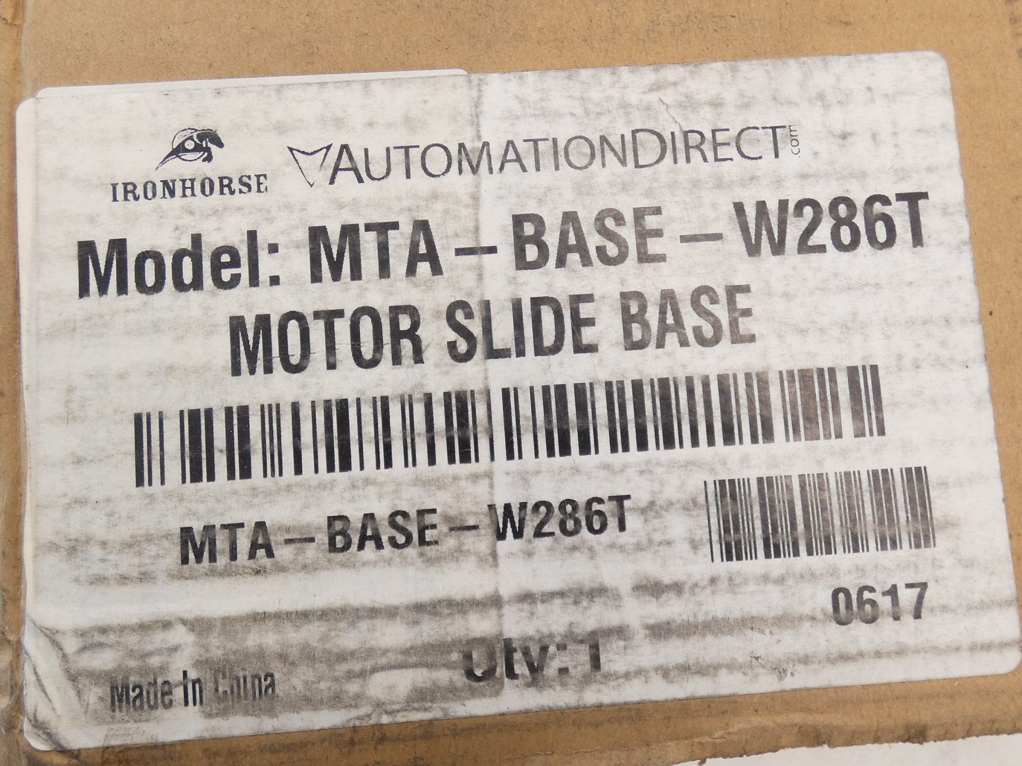 Automation Direct MTA-BASE-W286T Motor Slide Base 286T Frame – GPM Surplus