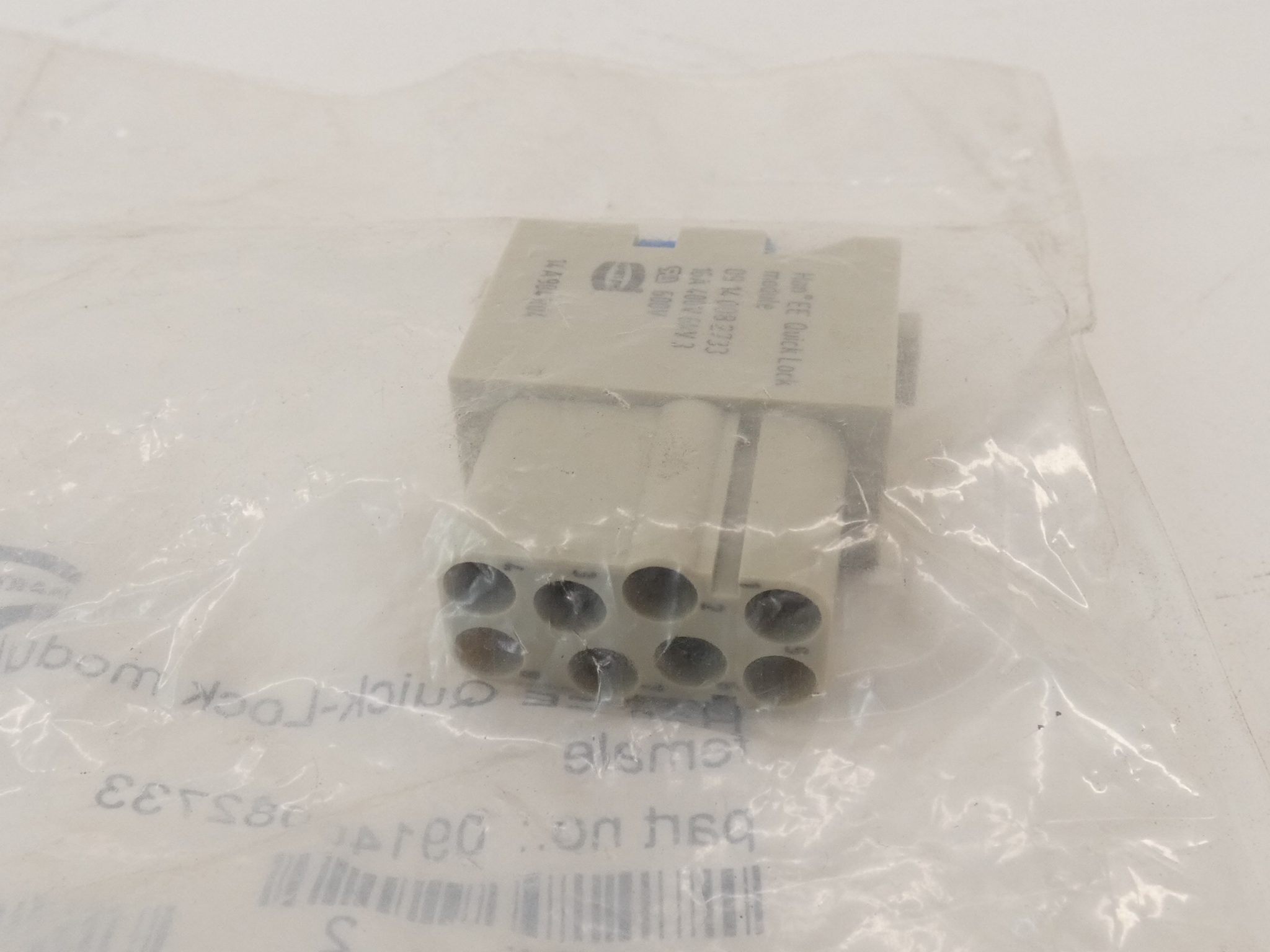 *Pack of 2* Harting 09140082733 Han EE Quick-Lock Female Module 16A ...