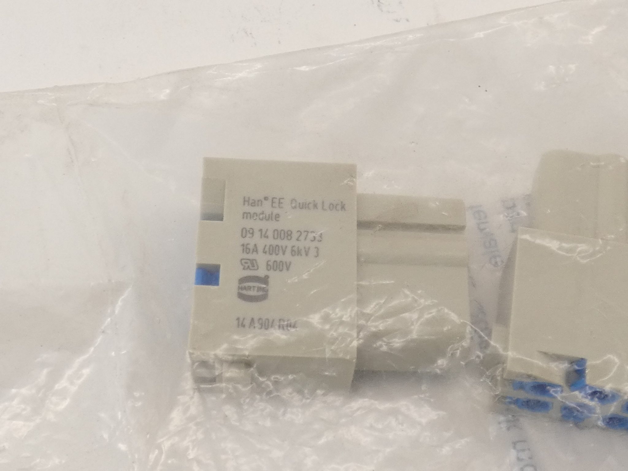 *Pack of 2* Harting 09140082733 Han EE Quick-Lock Female Module 16A ...