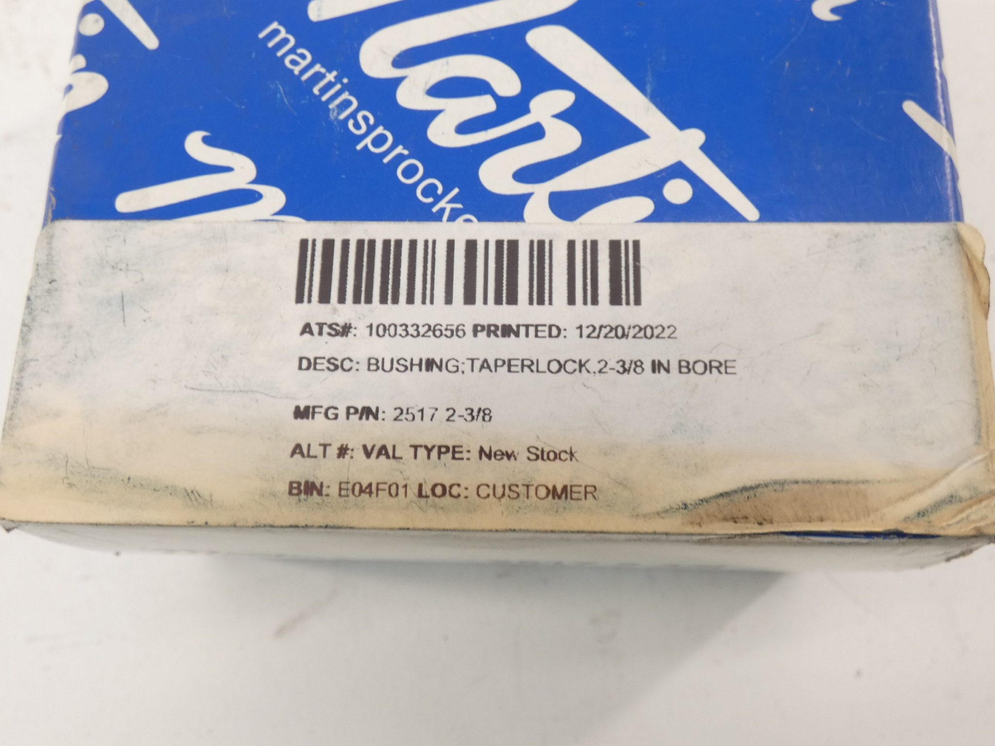 *Sealed* Martin 2517 Taper Lock Bushing 2517 2-3/8″ Bore – GPM Surplus