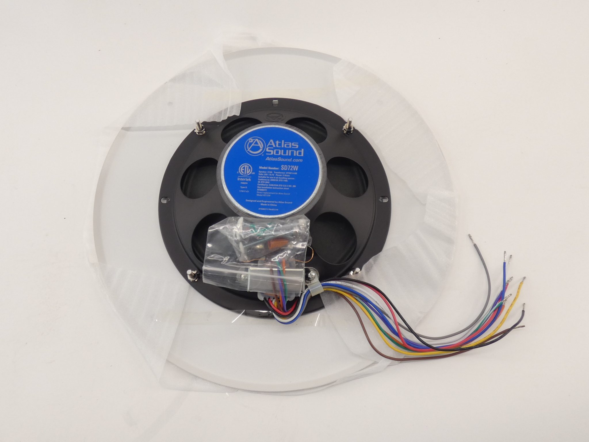 Atlas SD72W Dual Cone Ceiling Speaker 25/70.7V 5W – GPM Surplus