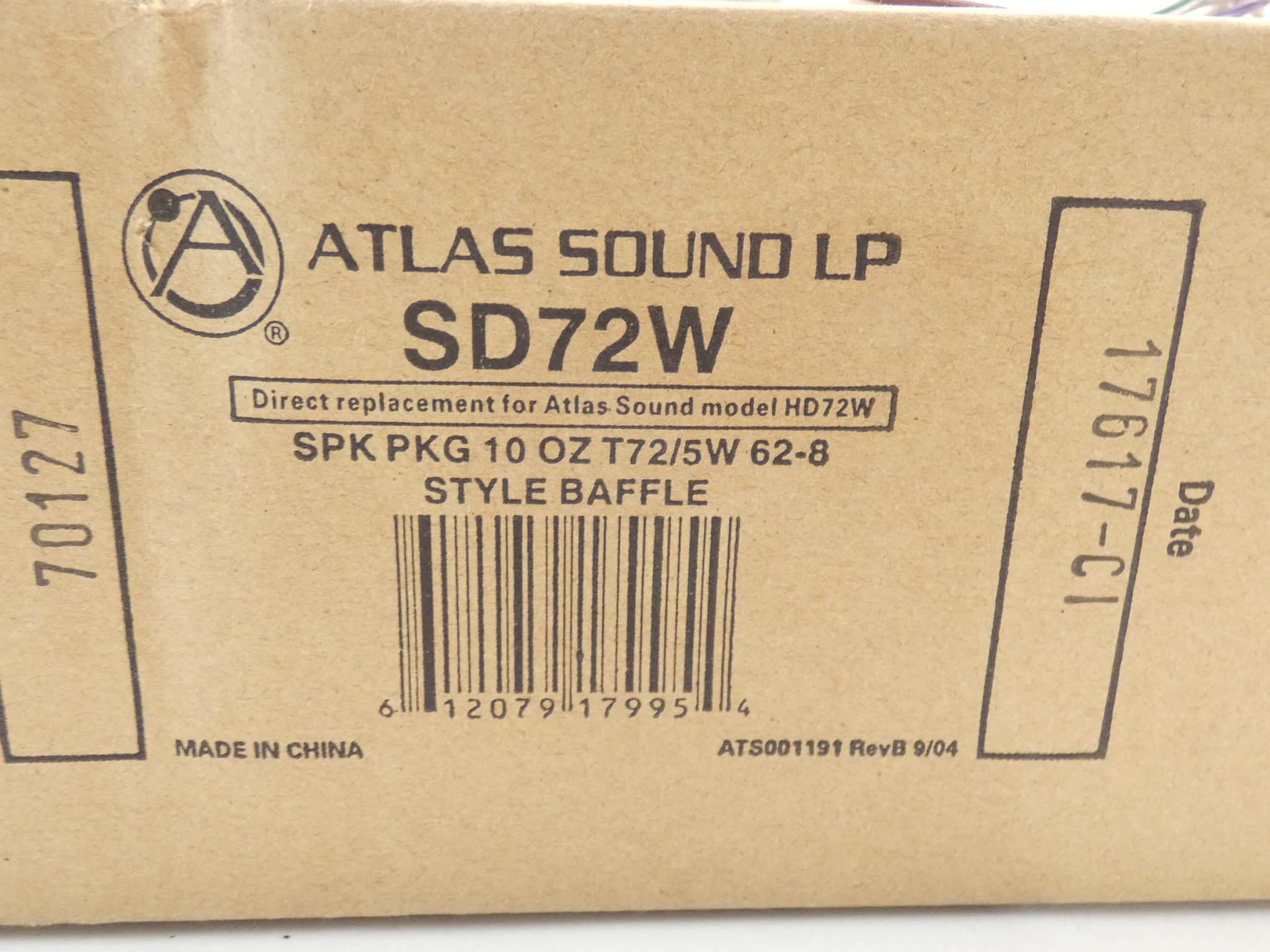 Atlas SD72W Dual Cone Ceiling Speaker 25/70.7V 5W – GPM Surplus