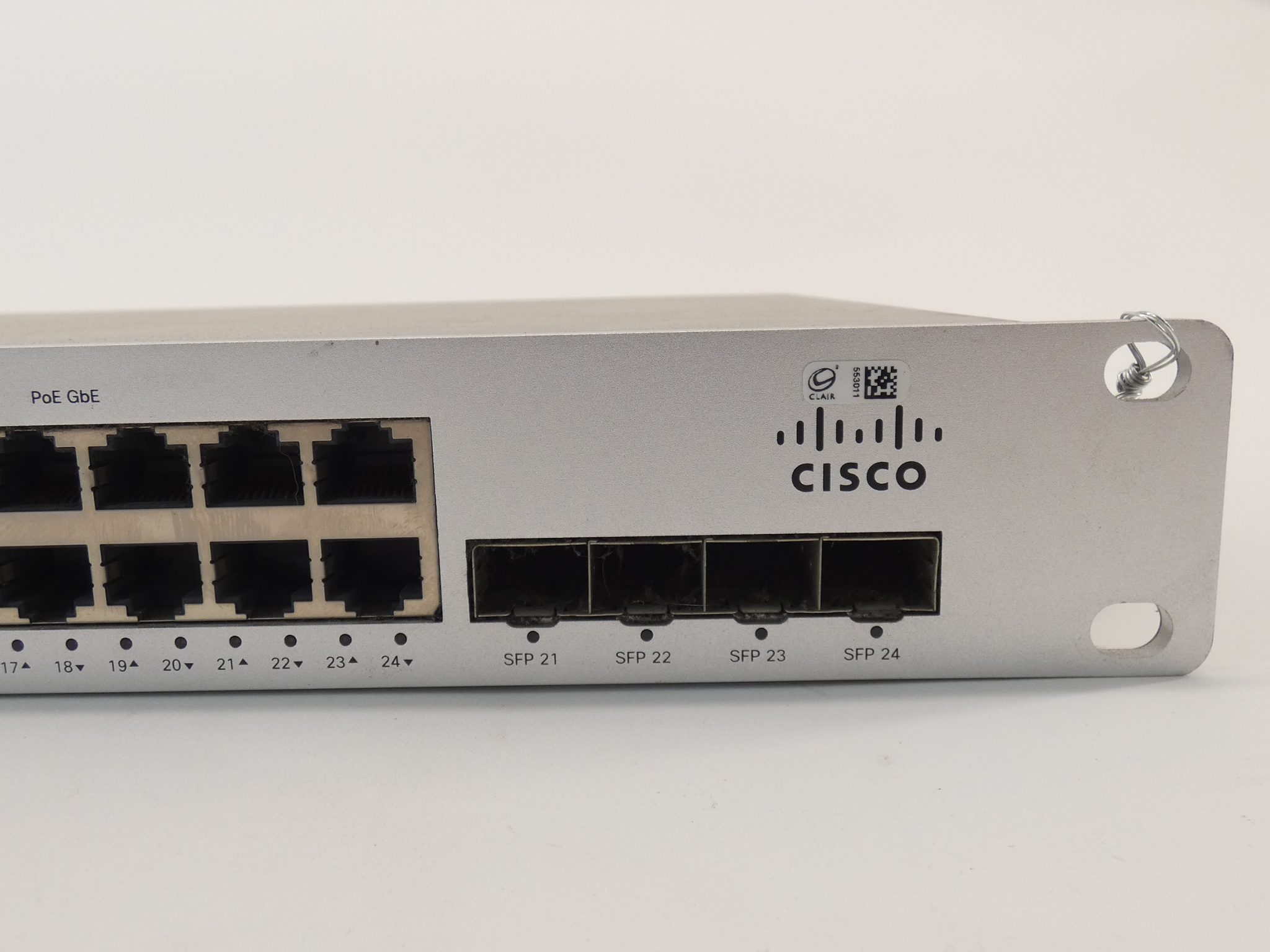 Cisco Meraki MS220-24P-HW 24-Port Ethernet Network Switch NO Power Cord ...