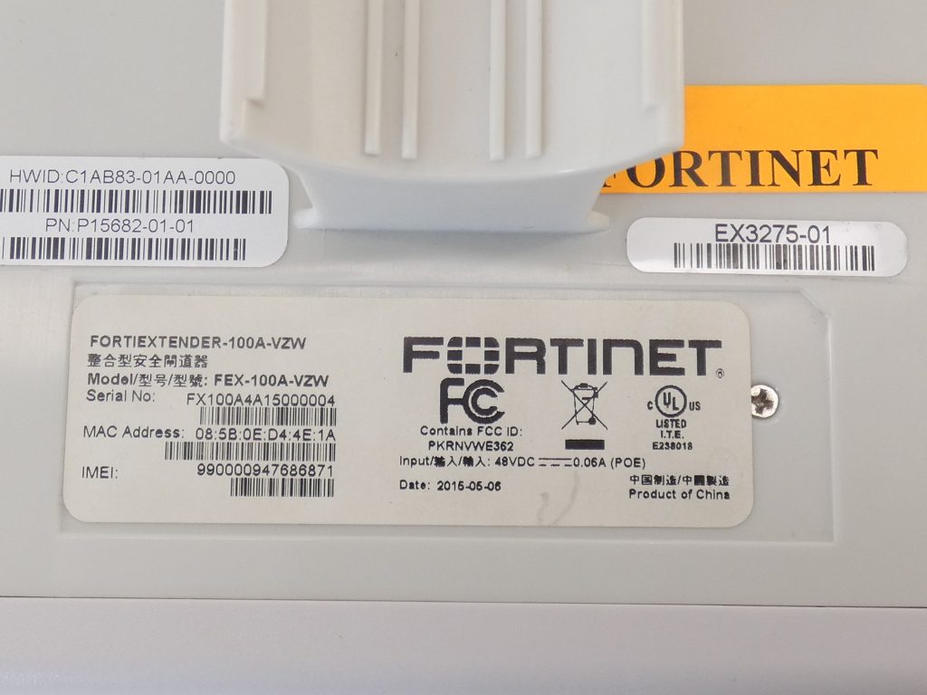 Fortinet FEX-100A-VZW Fortiextender Broadband Extender 100A – GPM Surplus