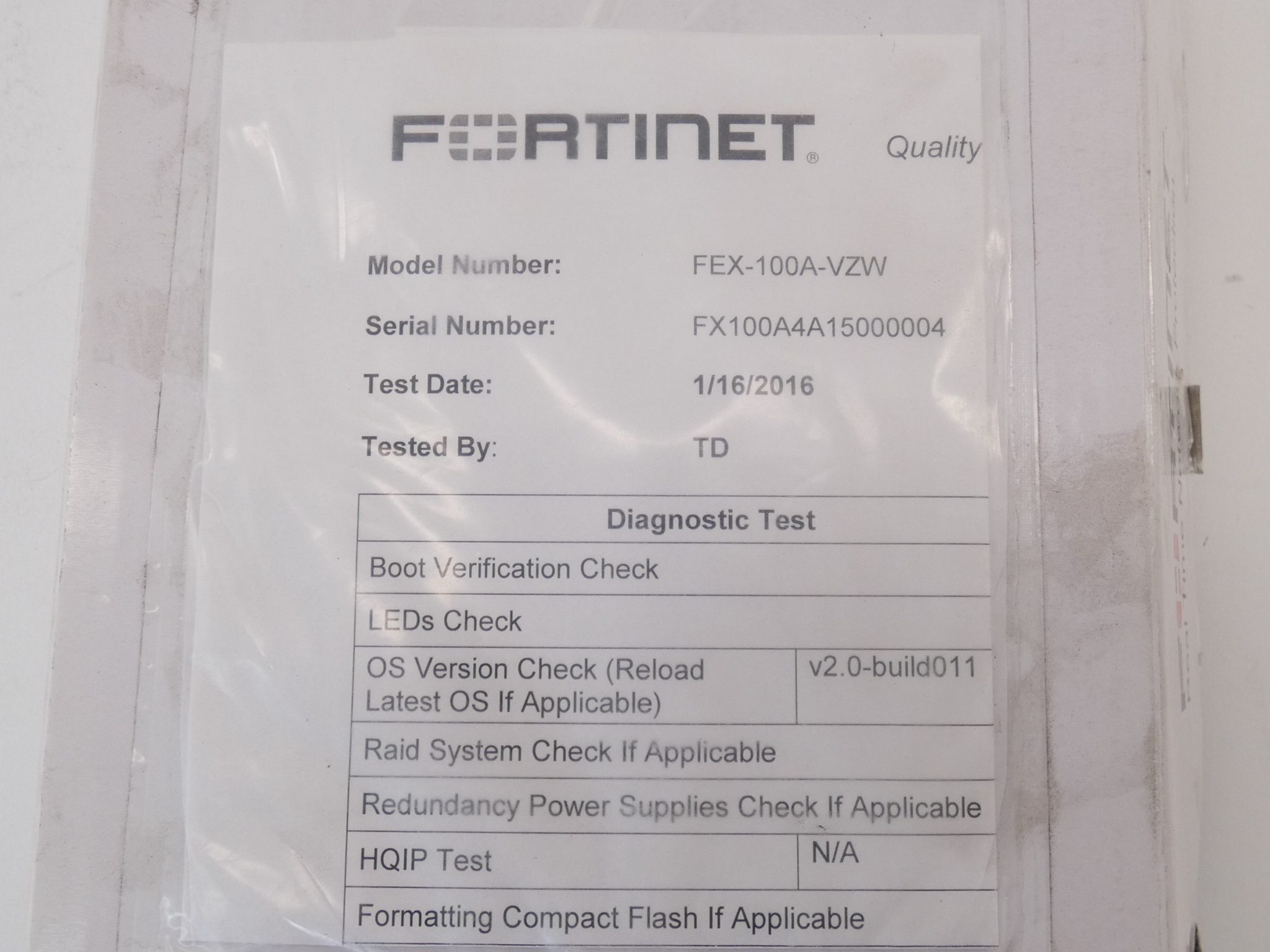 Fortinet FEX-100A-VZW Fortiextender Broadband Extender 100A – GPM Surplus