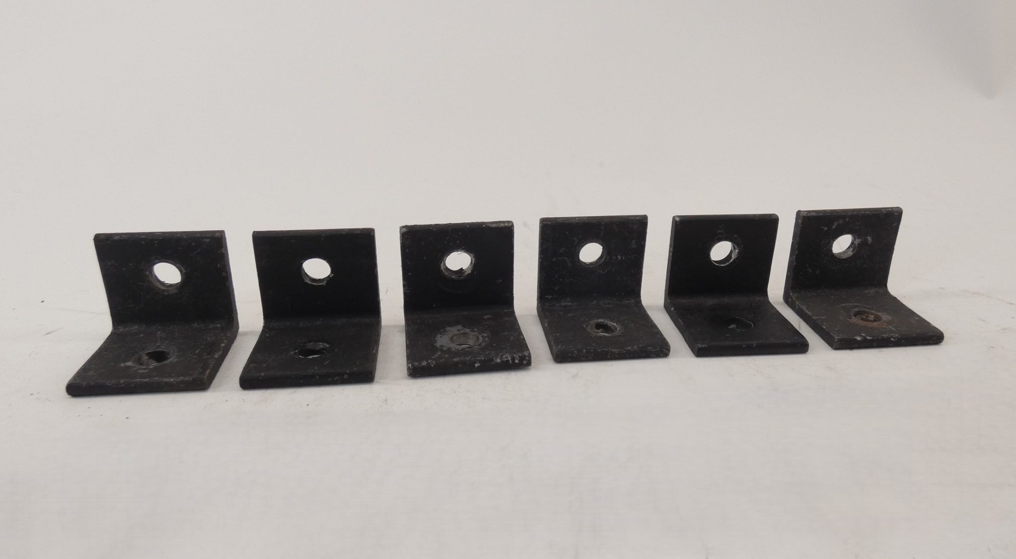 *Lot of 6* 2 Hole Corner Angle Bracket Fitting Black – GPM Surplus