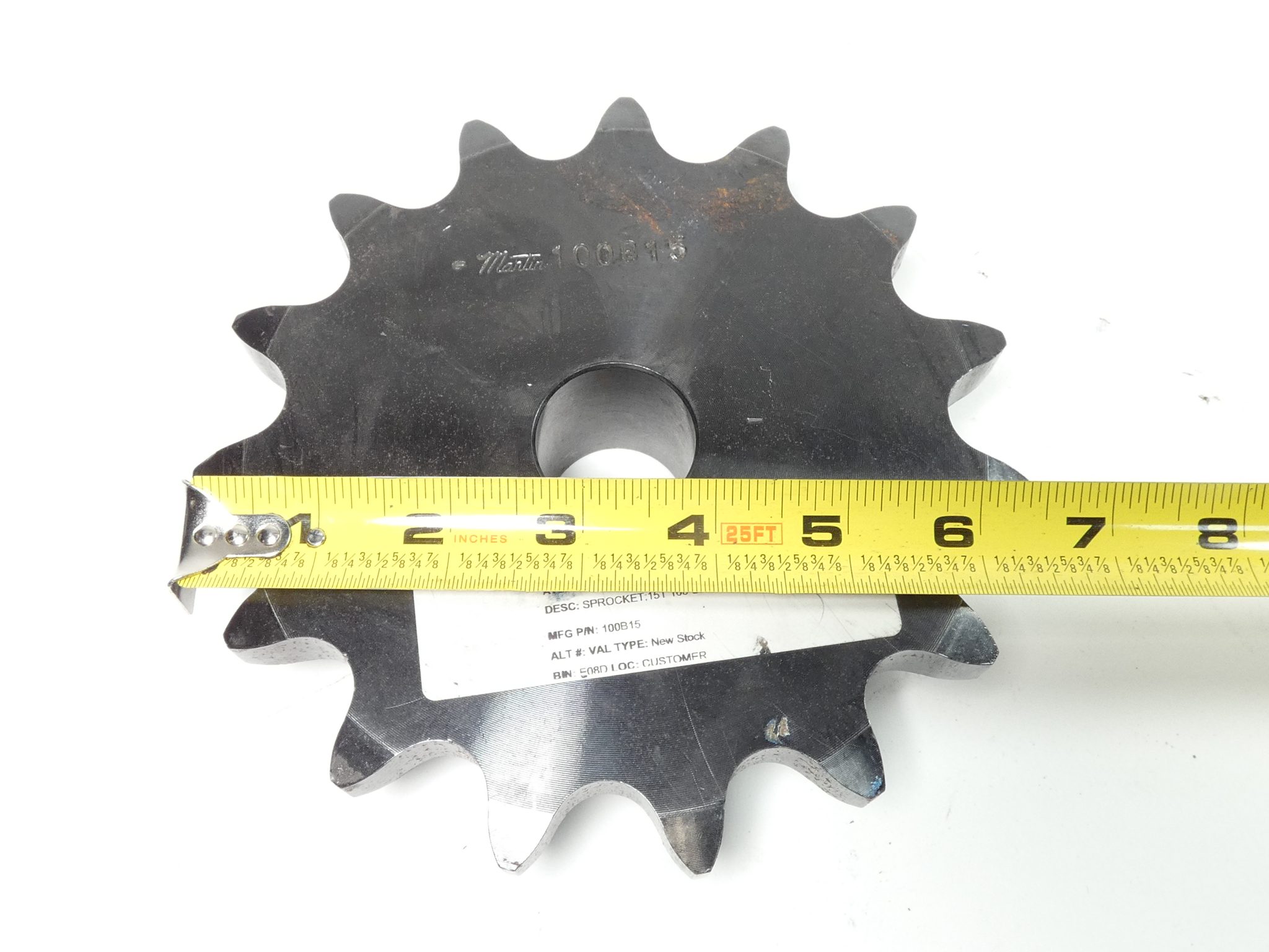 Martin 100B15 Roller Chain Sprocket 1-1/4″ Bore 15-Teeth – GPM Surplus