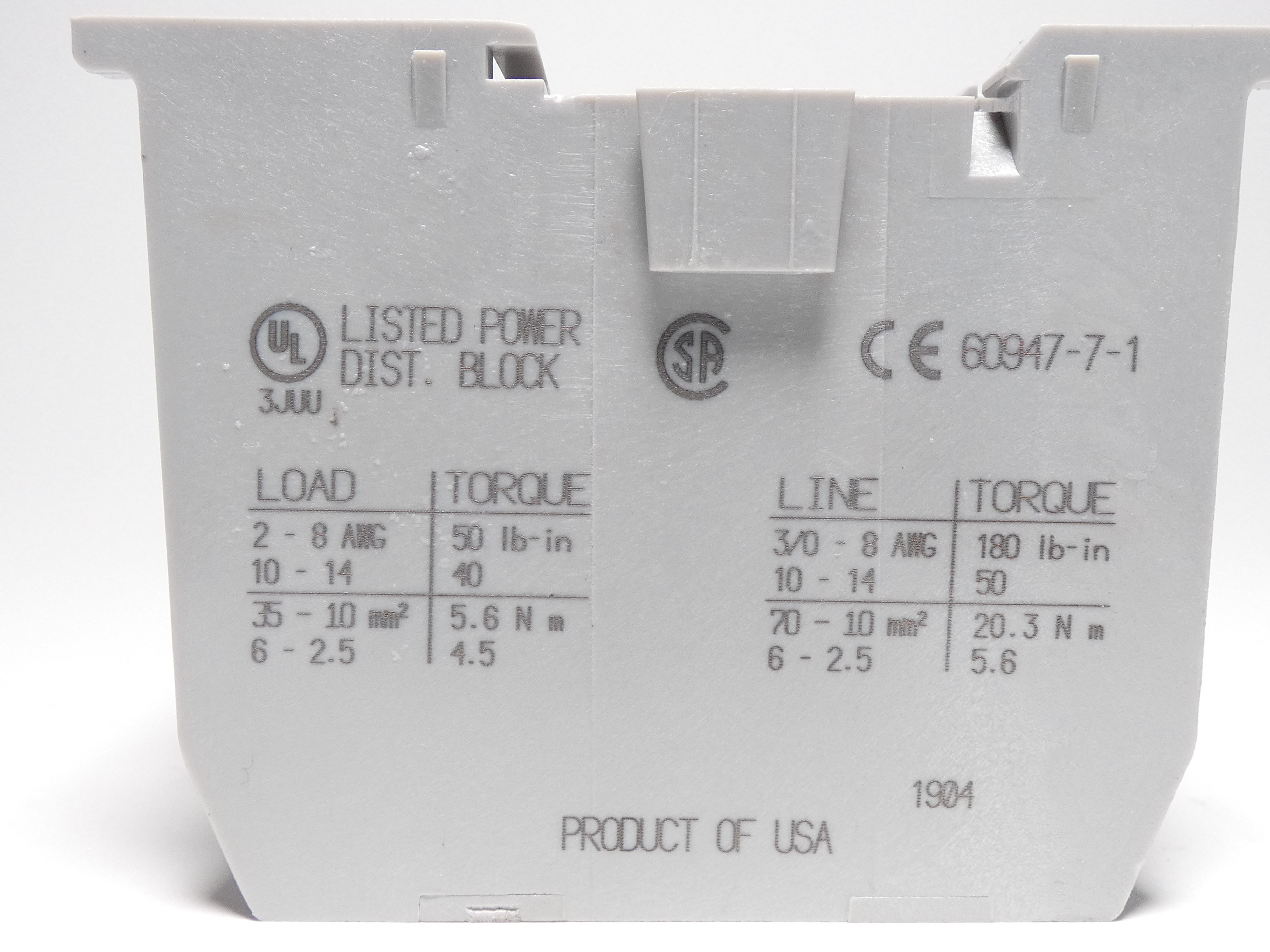 Allen-Bradley 1492-PDE1C142 Power Distribution Block 200A 600V – GPM ...