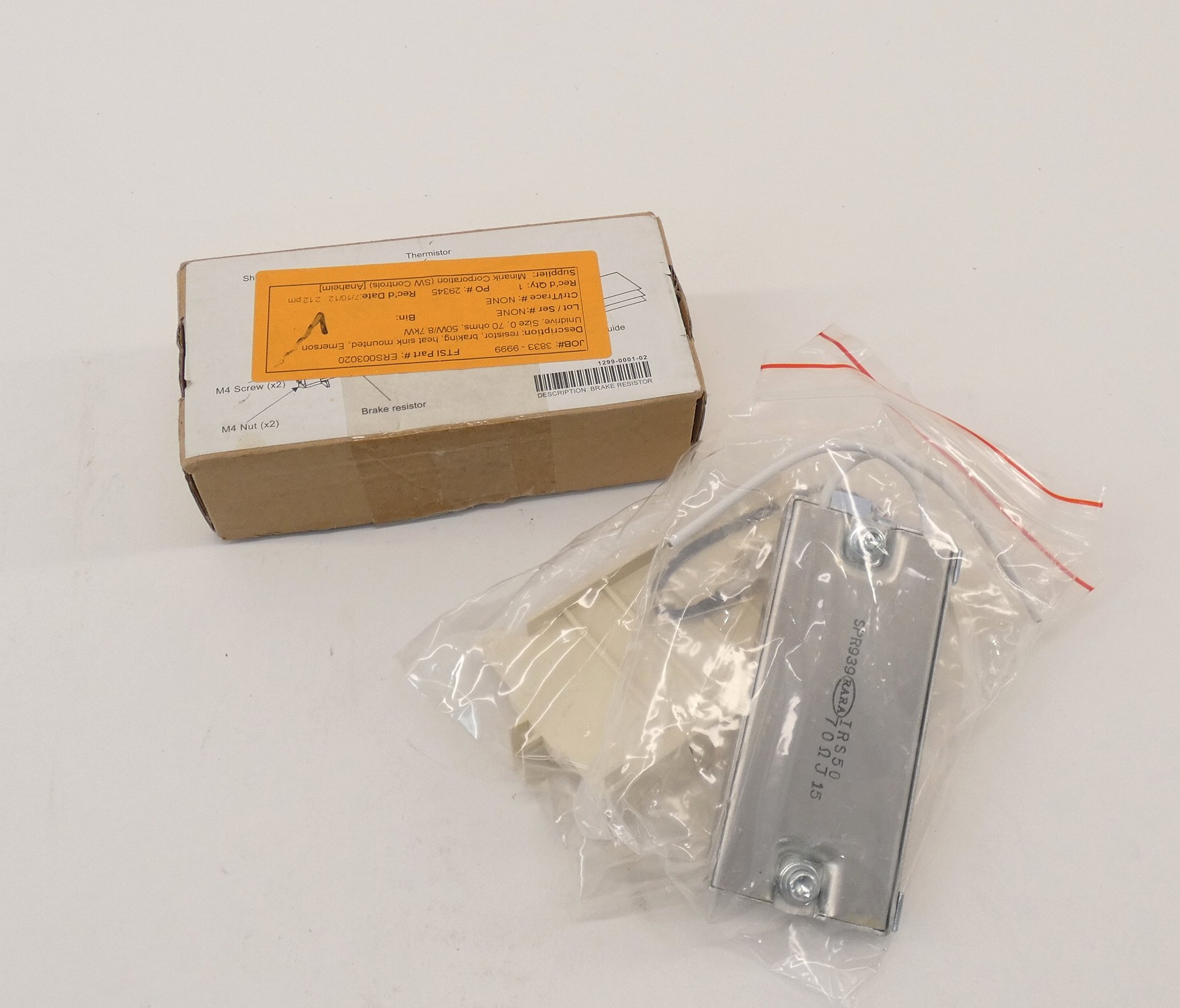 Emerson 1299-0001-02 Brake Resistor 50W 70 ohms – GPM Surplus