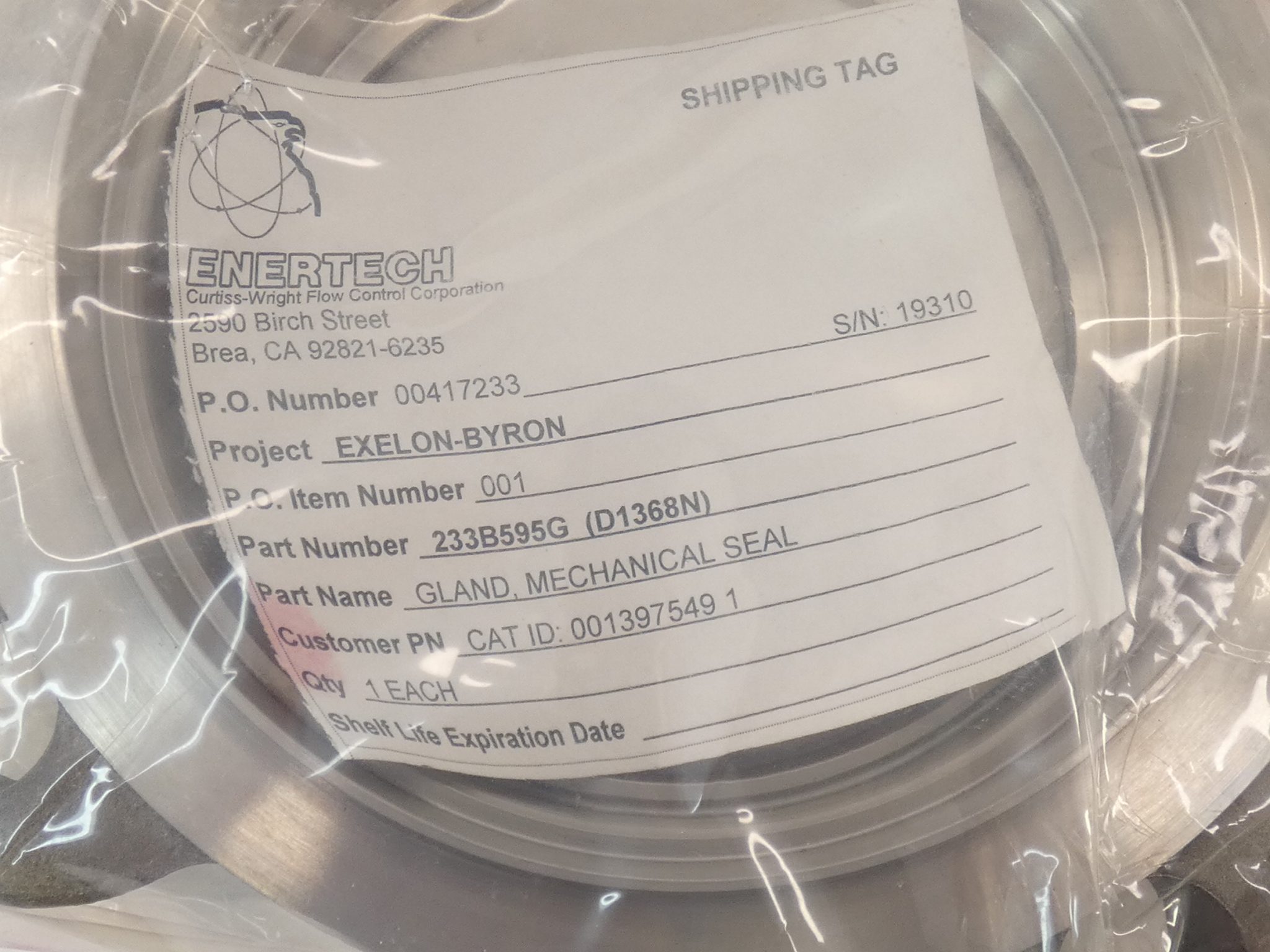 Enertech 233B595G D1368N Gland Mechanical Seal Goulds Pump 3415 – GPM ...