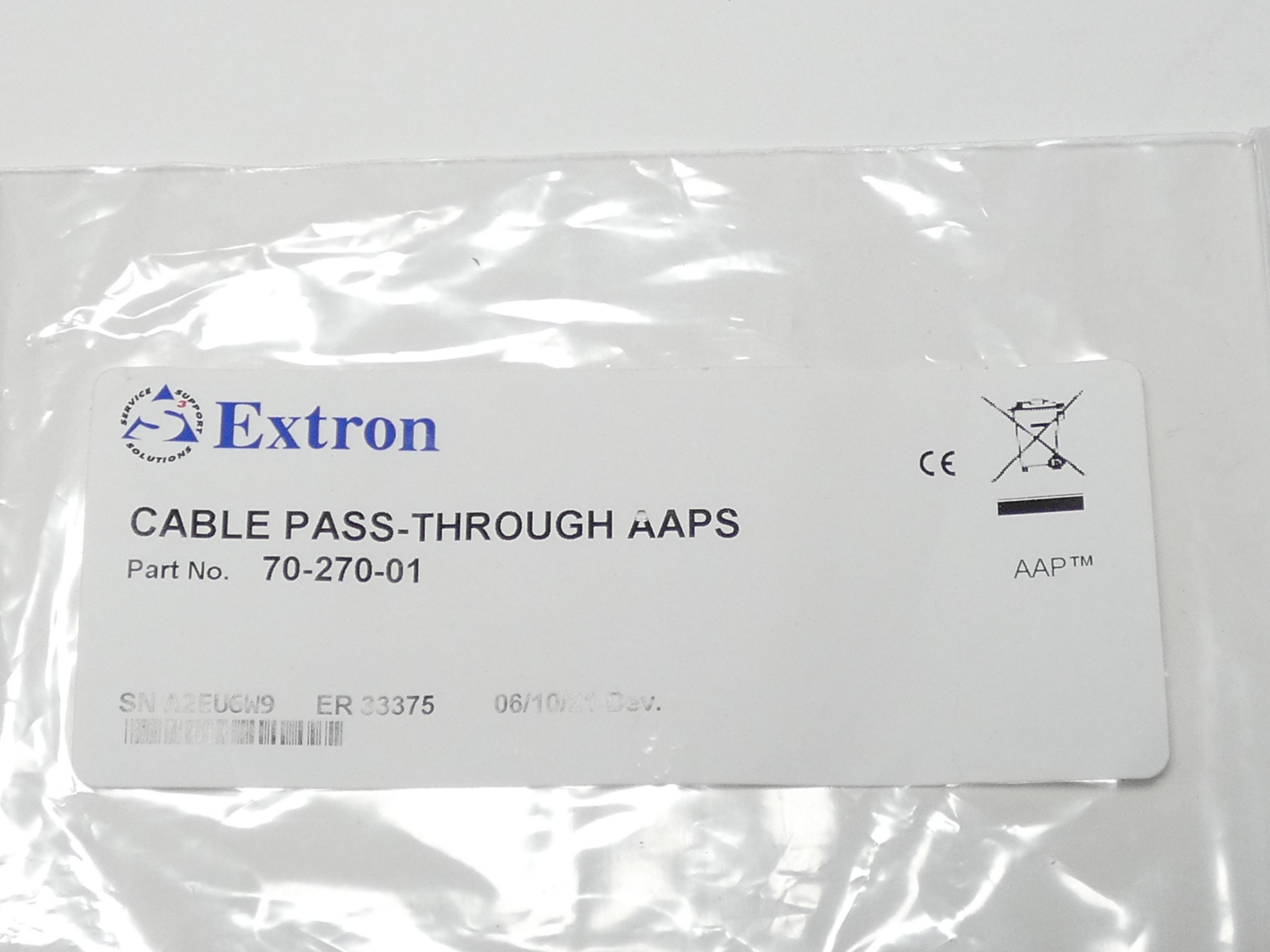 *Lot of 10* Extron 70-270-01 Cable Pass-Through AAPS – GPM Surplus