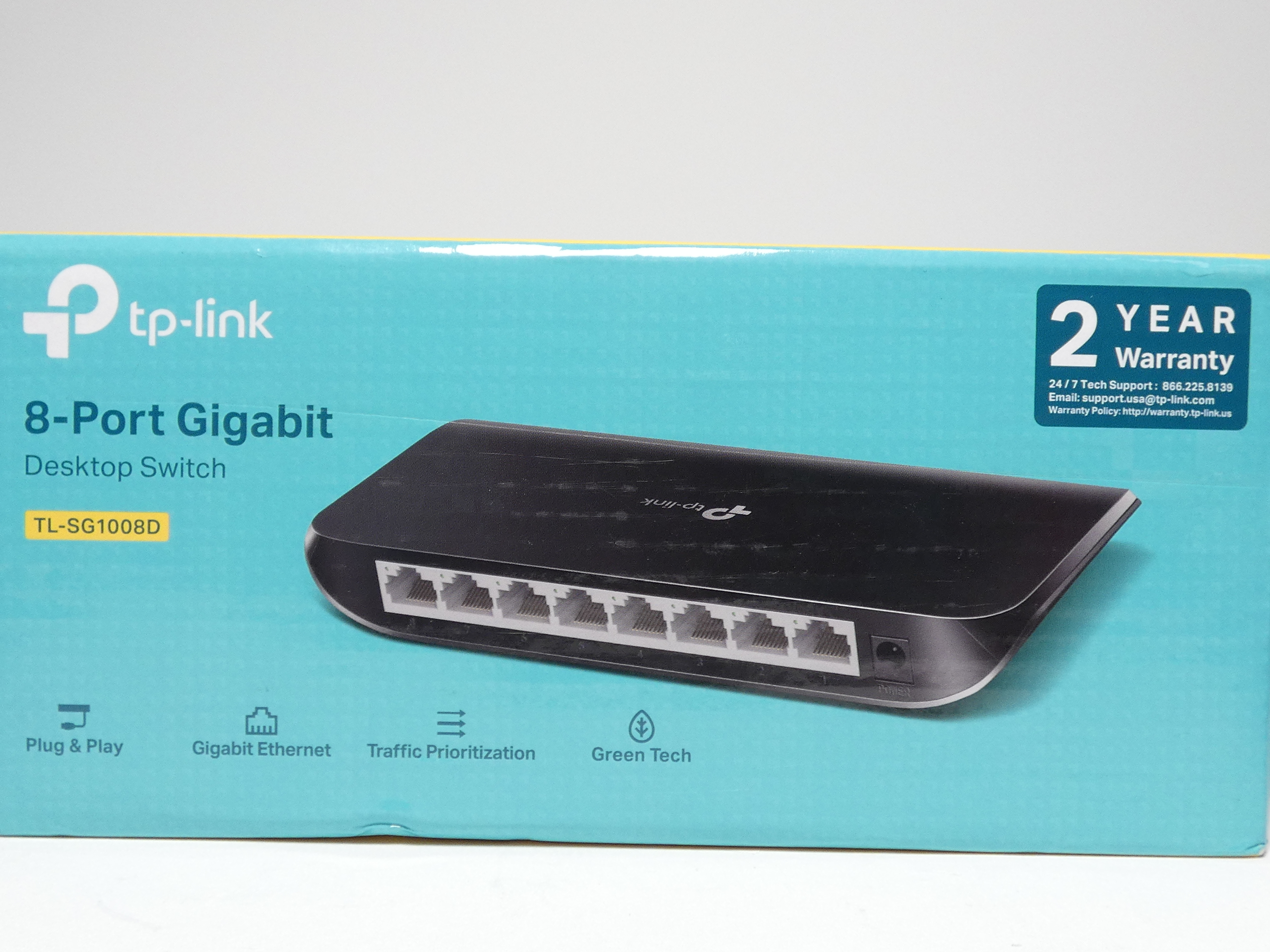TP-Link TL-SG1008D 8-Port Gigabit Desktop Switch – GPM Surplus
