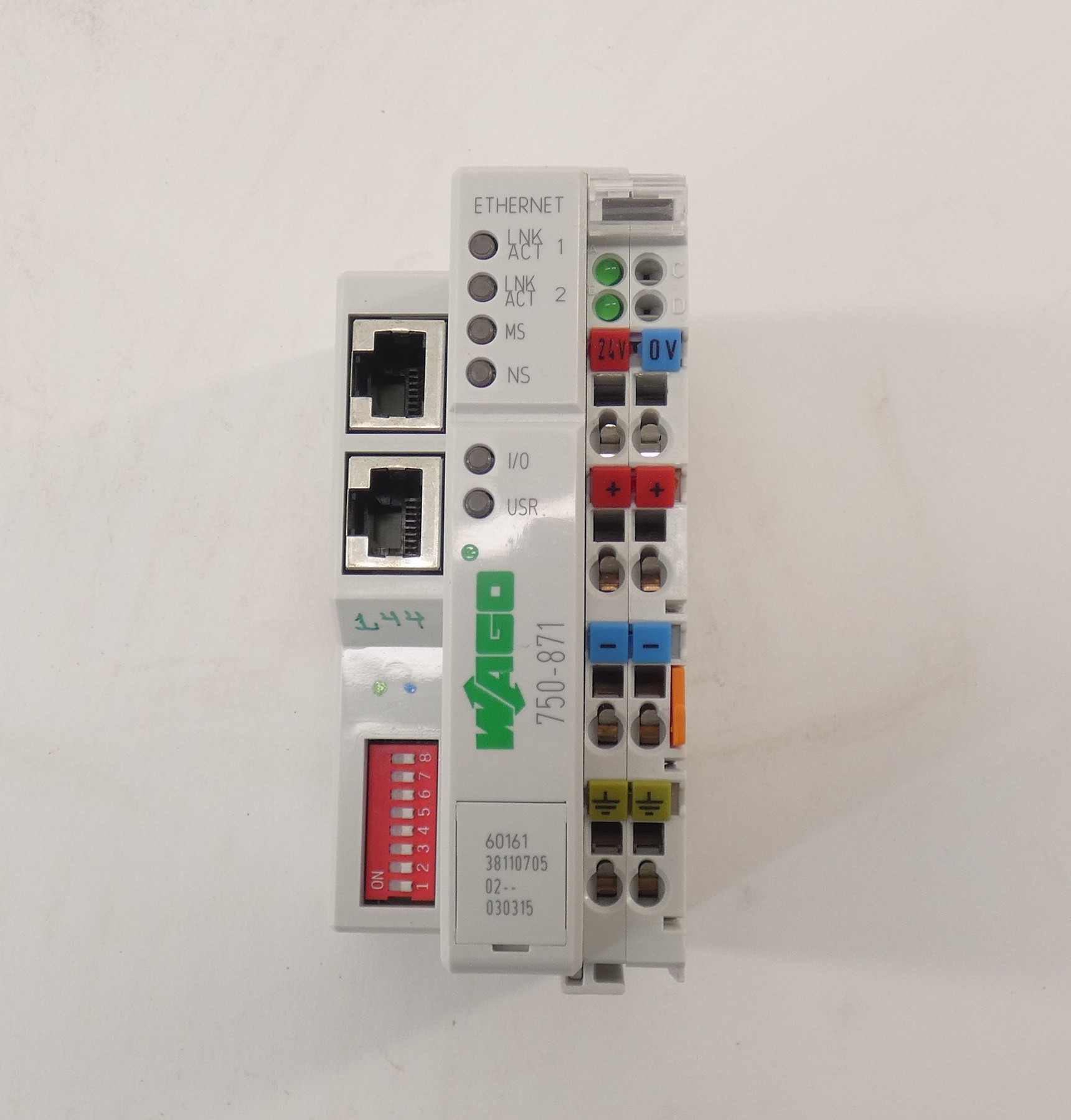 Wago 750-871 Ethernet Controller Module 100MBit 24VDC I/O – GPM Surplus