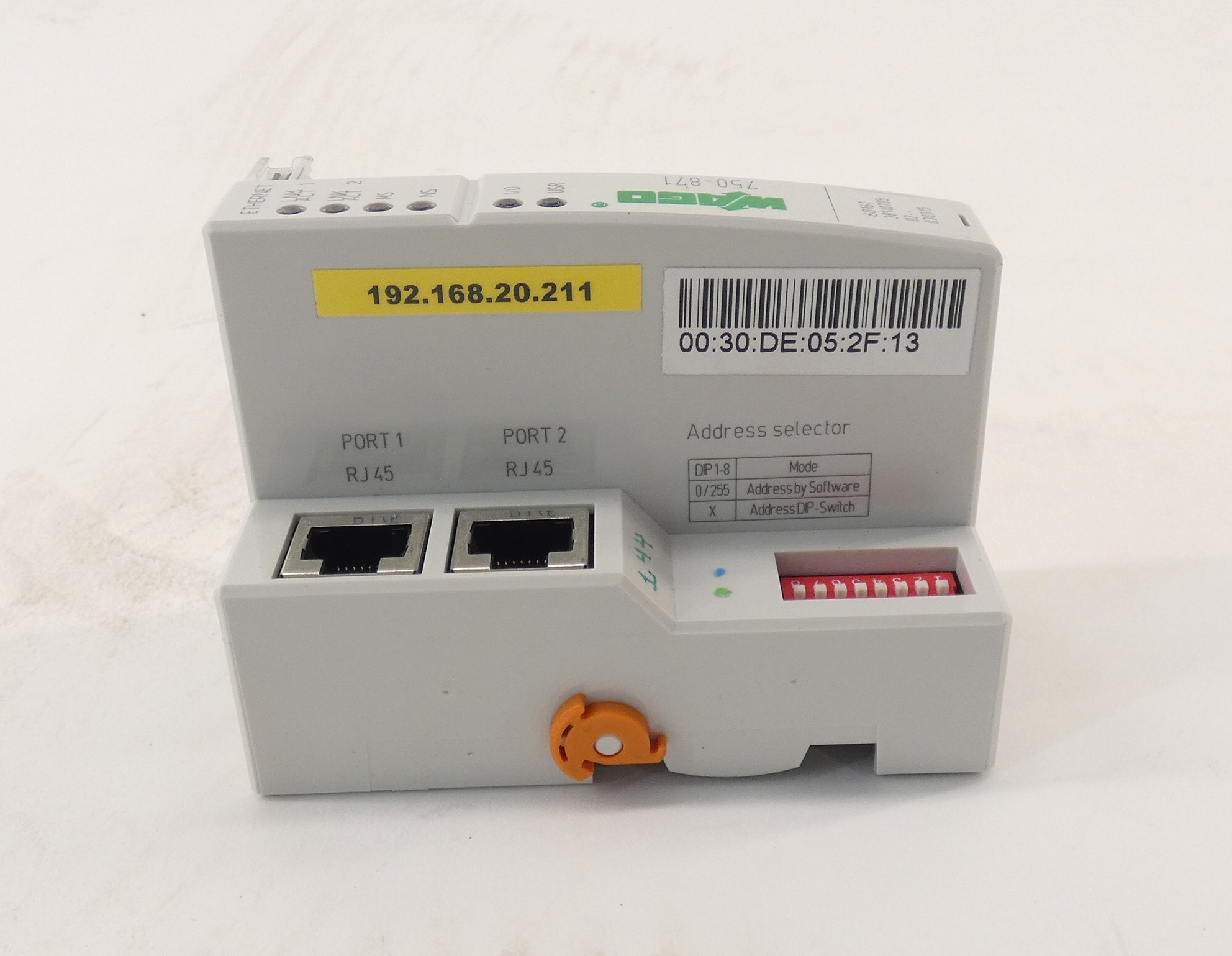 Wago 750-871 Ethernet Controller Module 100MBit 24VDC I/O – GPM Surplus