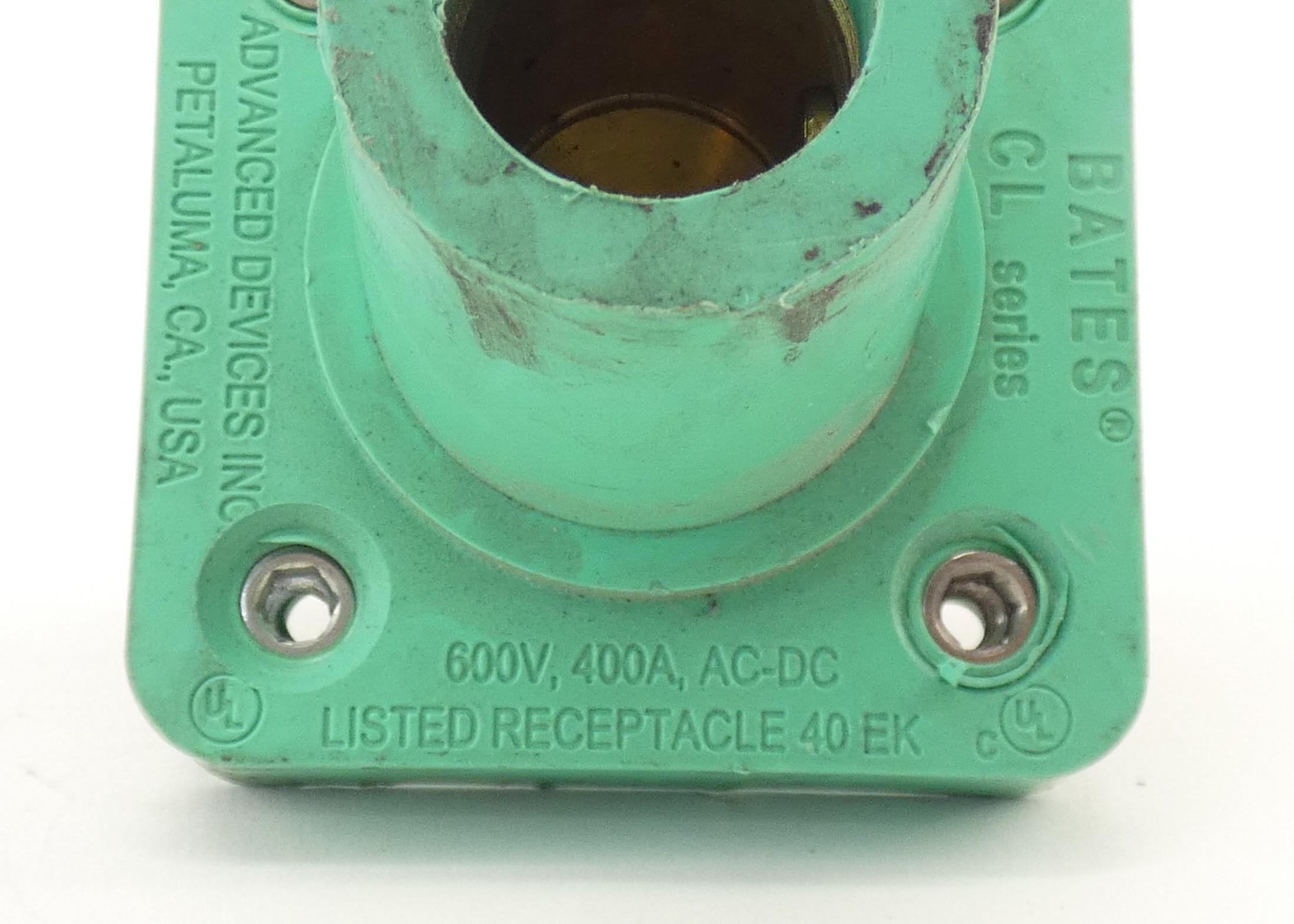 Bates CL Series Green Panel Mount Receptacle 400A 600V AC/DC – GPM Surplus