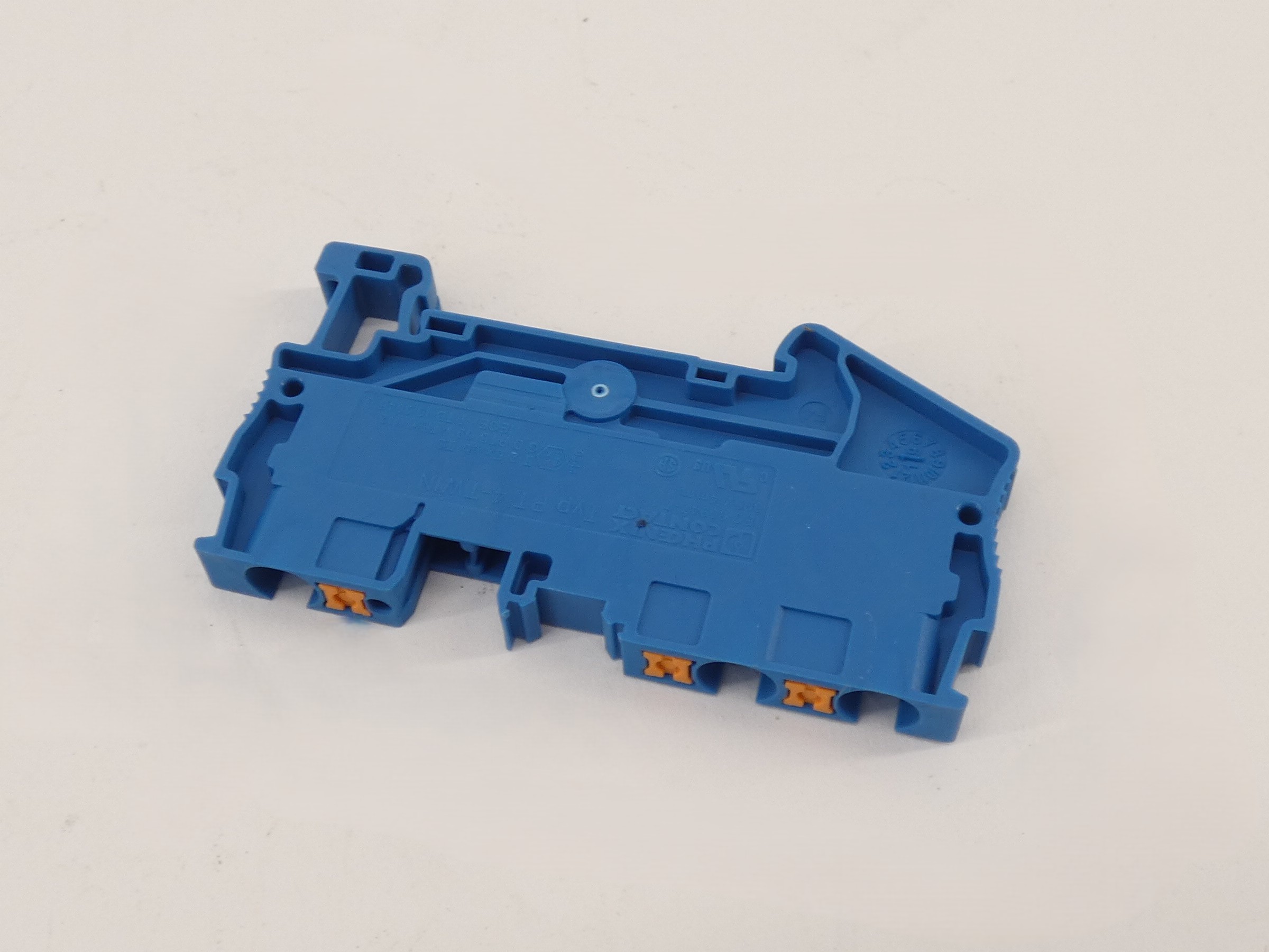 *Box of 40* Phoenix Contact 3211775 PT 4-TWIN BU Feed-Through Terminal ...