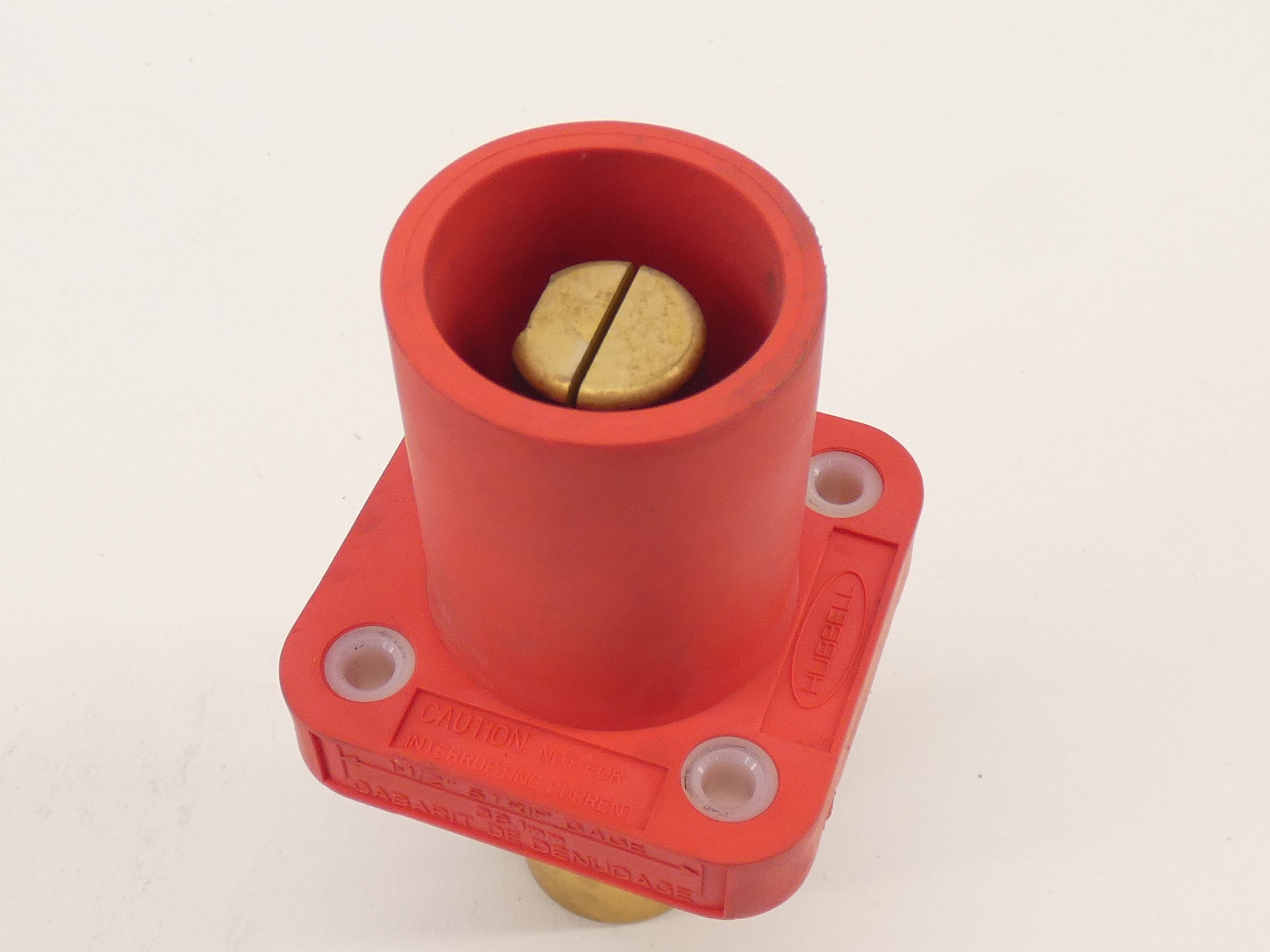 Hubbell Single Pole Red Male Receptacle 400A 600VAC/250VDC – GPM Surplus