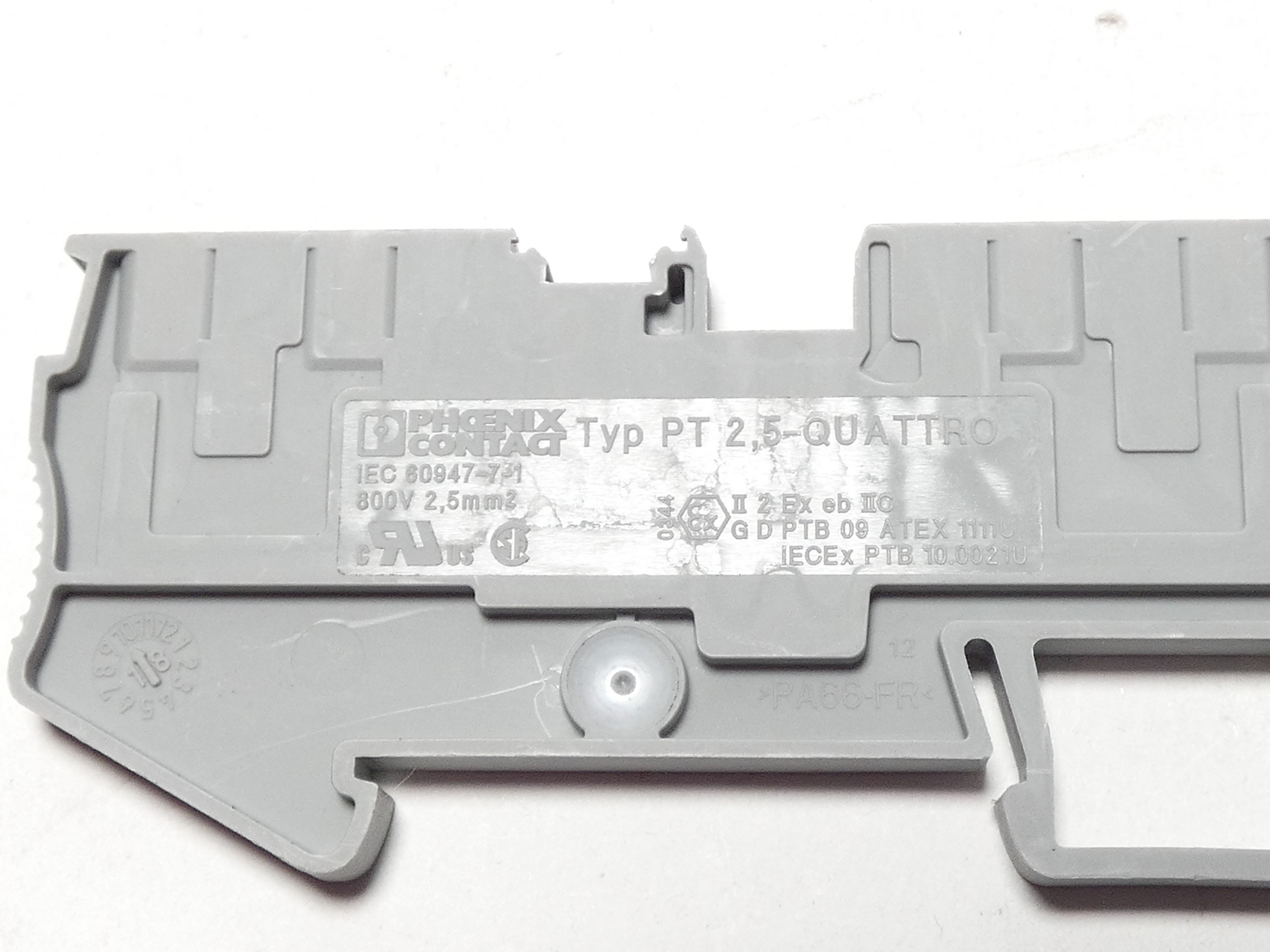 *Lot of 13* Phoenix Contact PT2.5-QUATTRO Feed-through Terminal Block ...