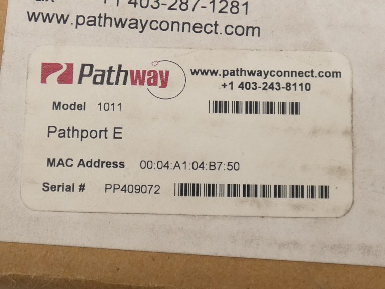 Pathway Connectivity 1011 1-Port eDIN Pathport – GPM Surplus