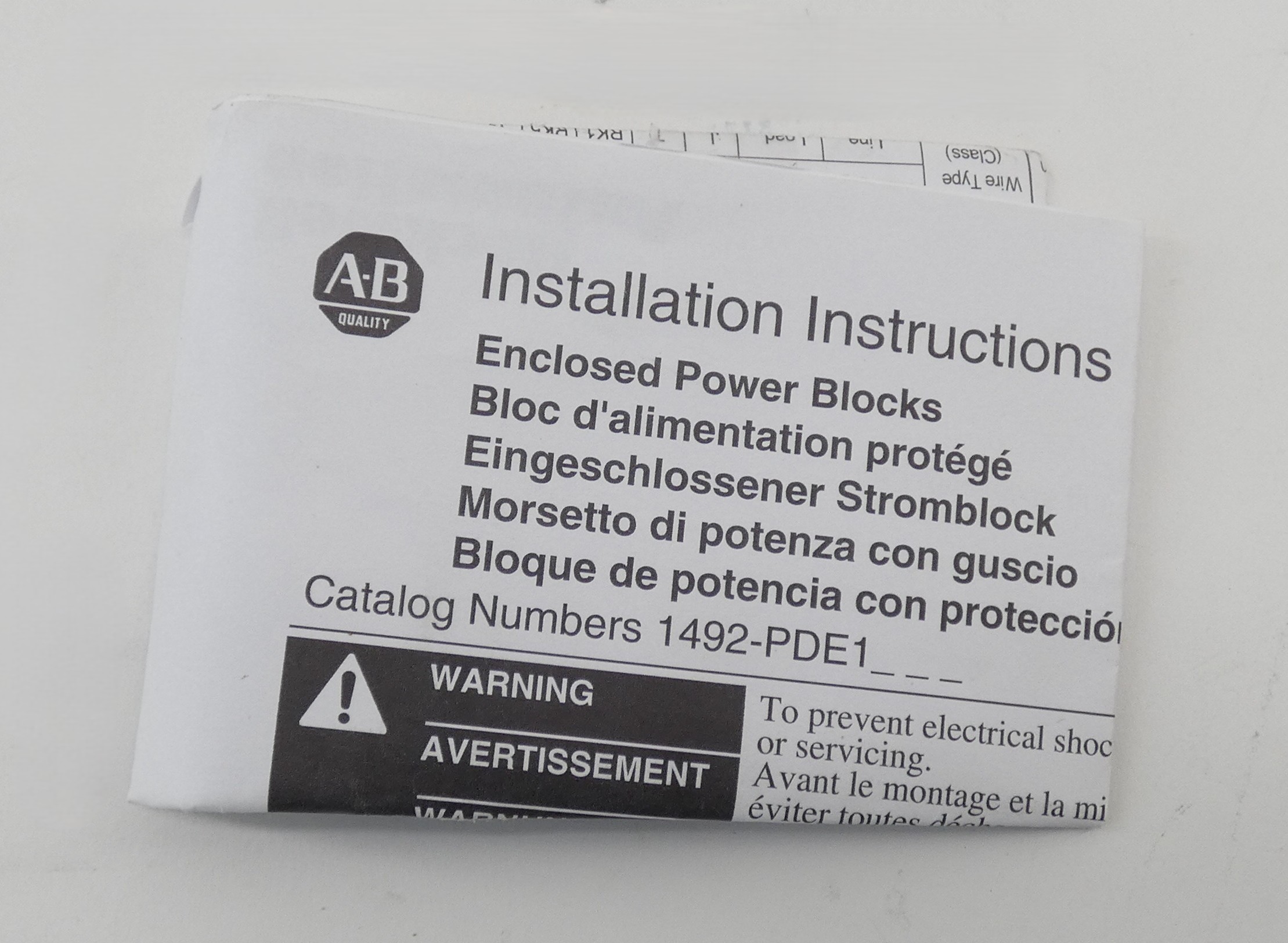 *Box of 3* Allen-Bradley 1492-PDE1C142 Ser. A Power Distribution Block ...