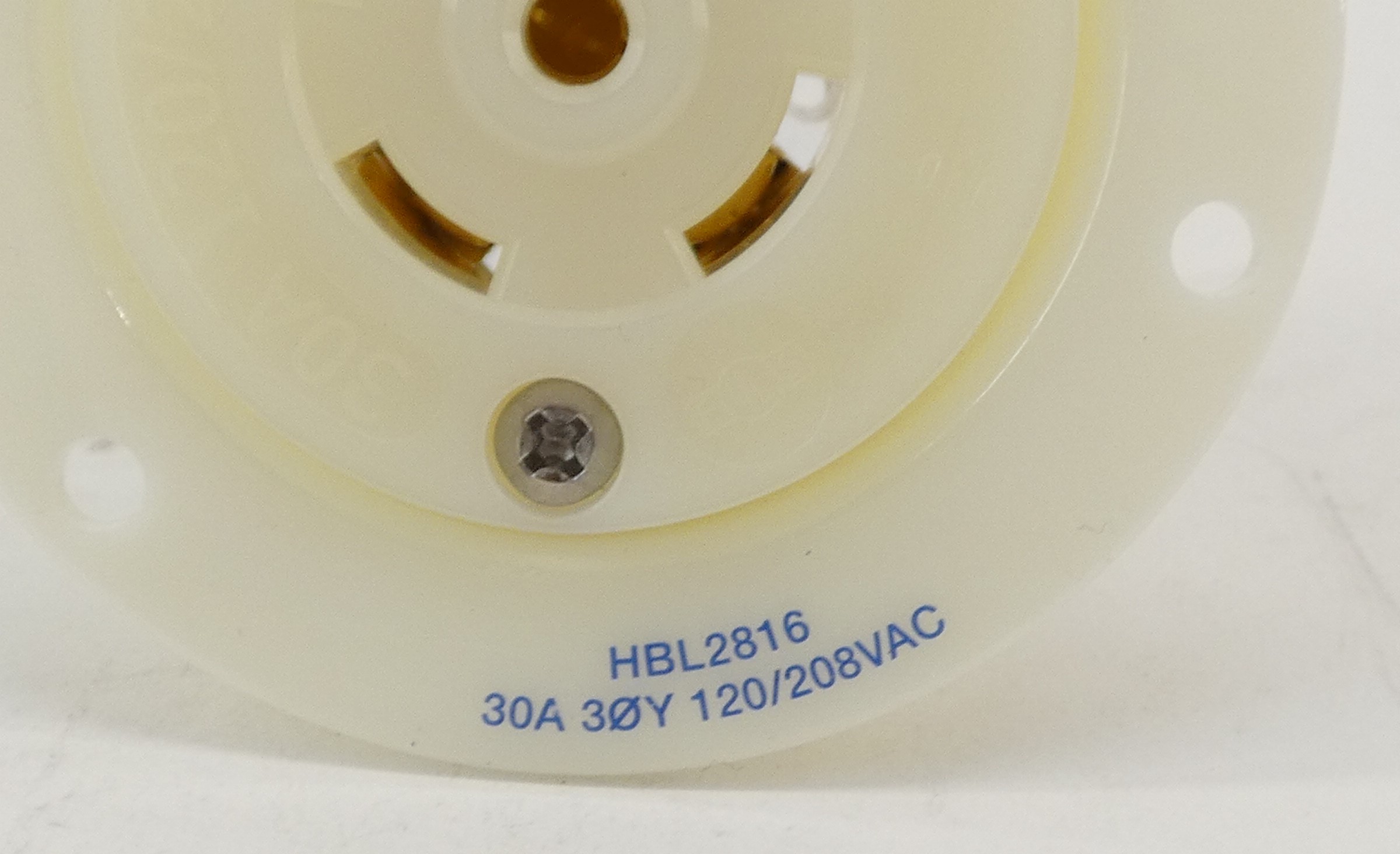 Hubbell HBL2816 Flanged Receptacle 120/208VAC 30A – GPM Surplus