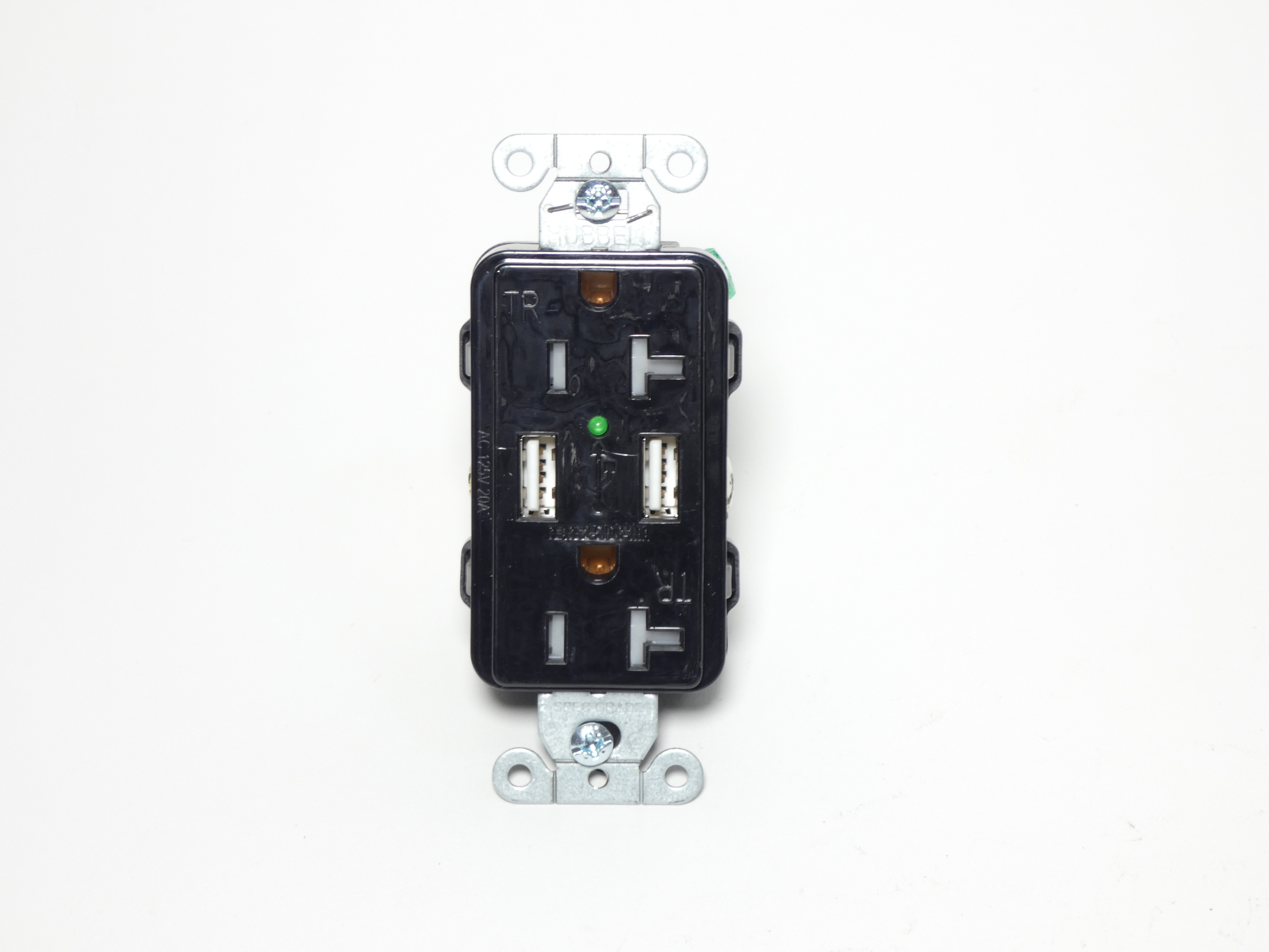 Hubbell TR USB Charger Receptacle Outlet 20A 125V – GPM Surplus