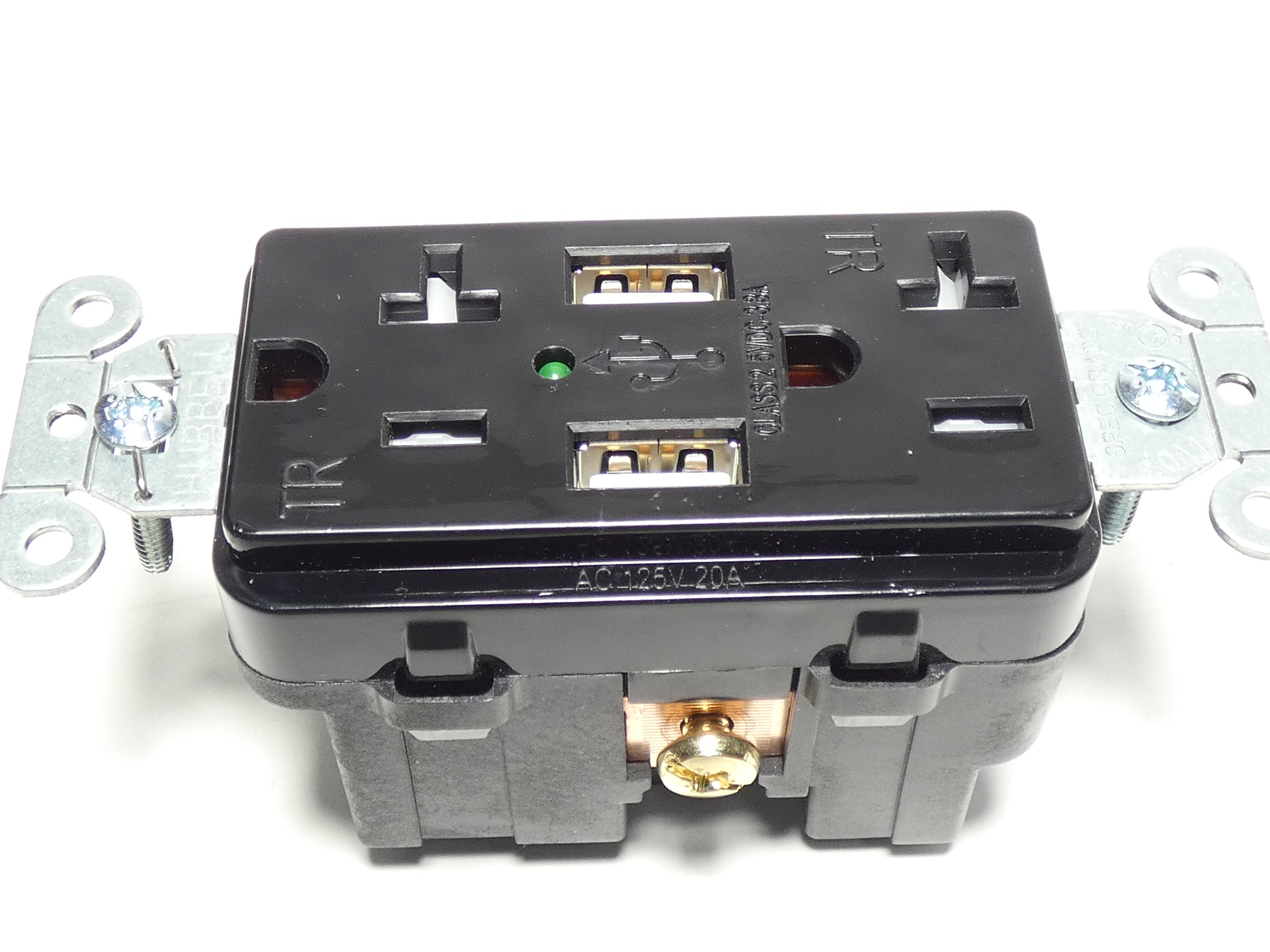 Hubbell TR USB Charger Receptacle Outlet 20A 125V – GPM Surplus