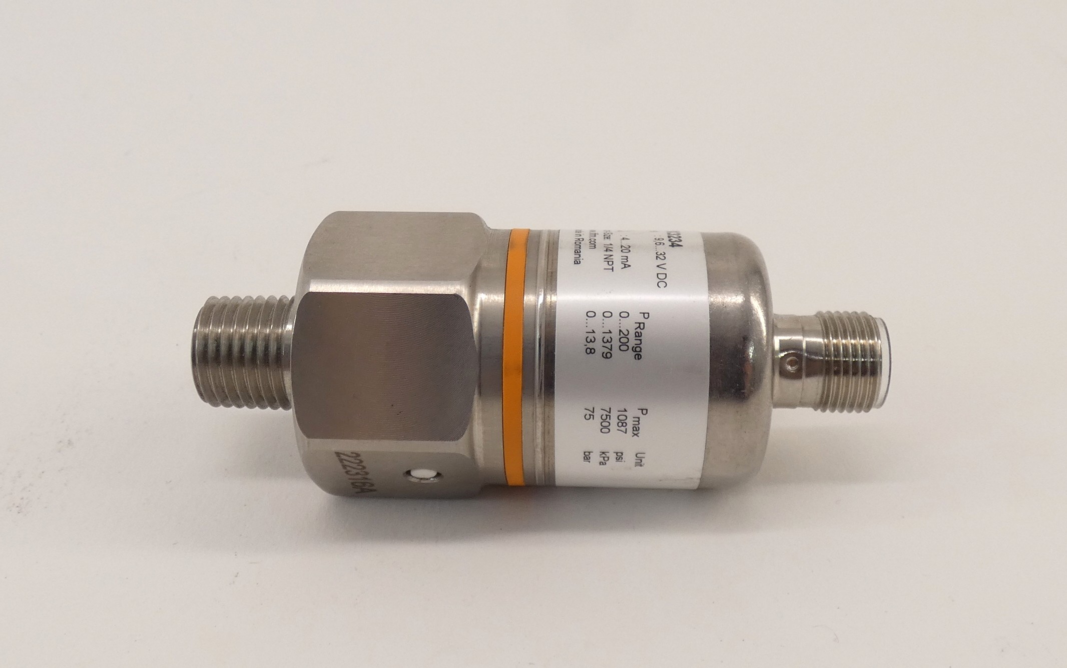 ifm Electronic PX3234 Pressure Transmitter Connector 32VDC – GPM Surplus