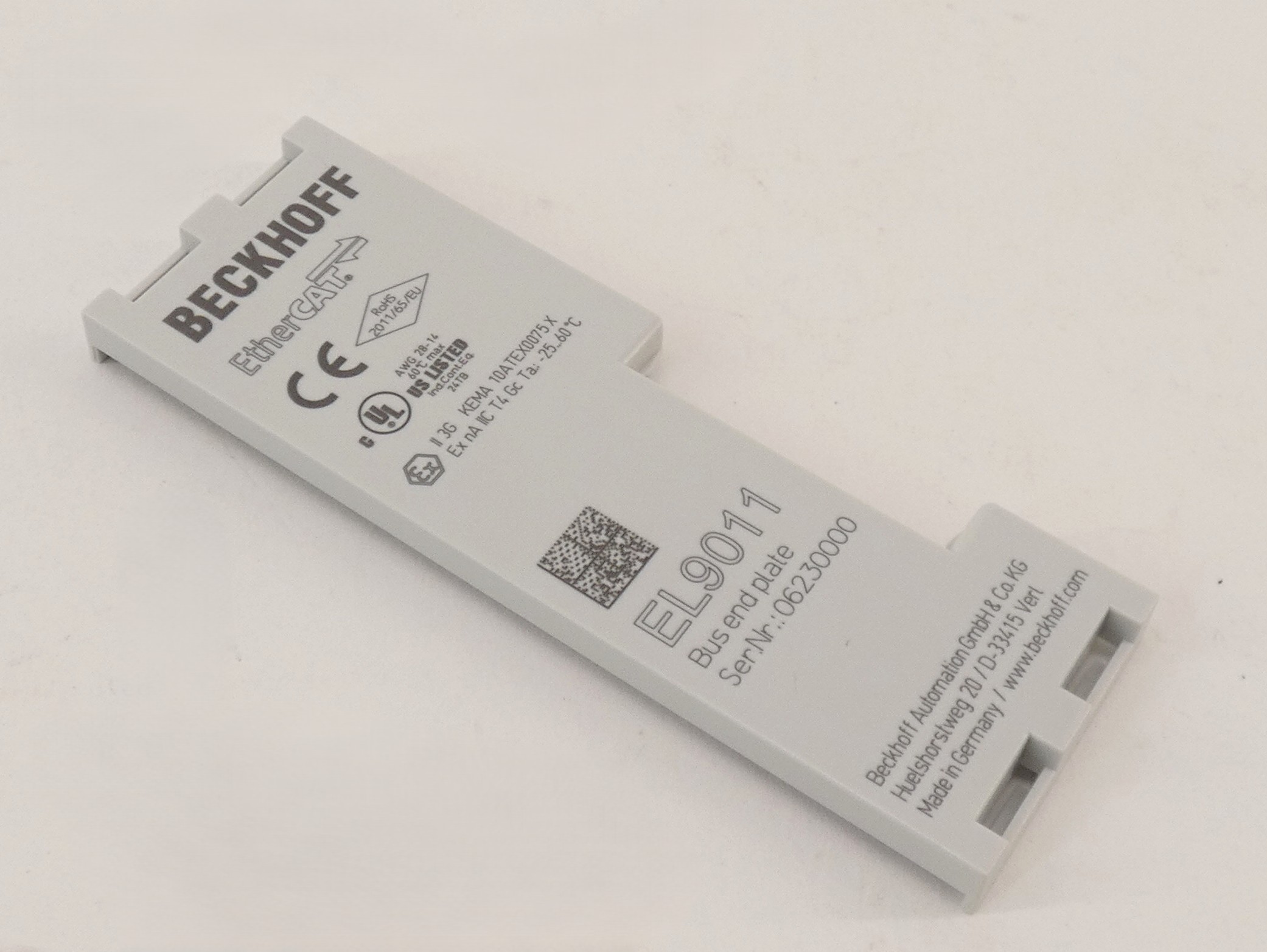 *Lot of 3* Beckhoff EL9011 Bus End Plate EtherCat – GPM Surplus