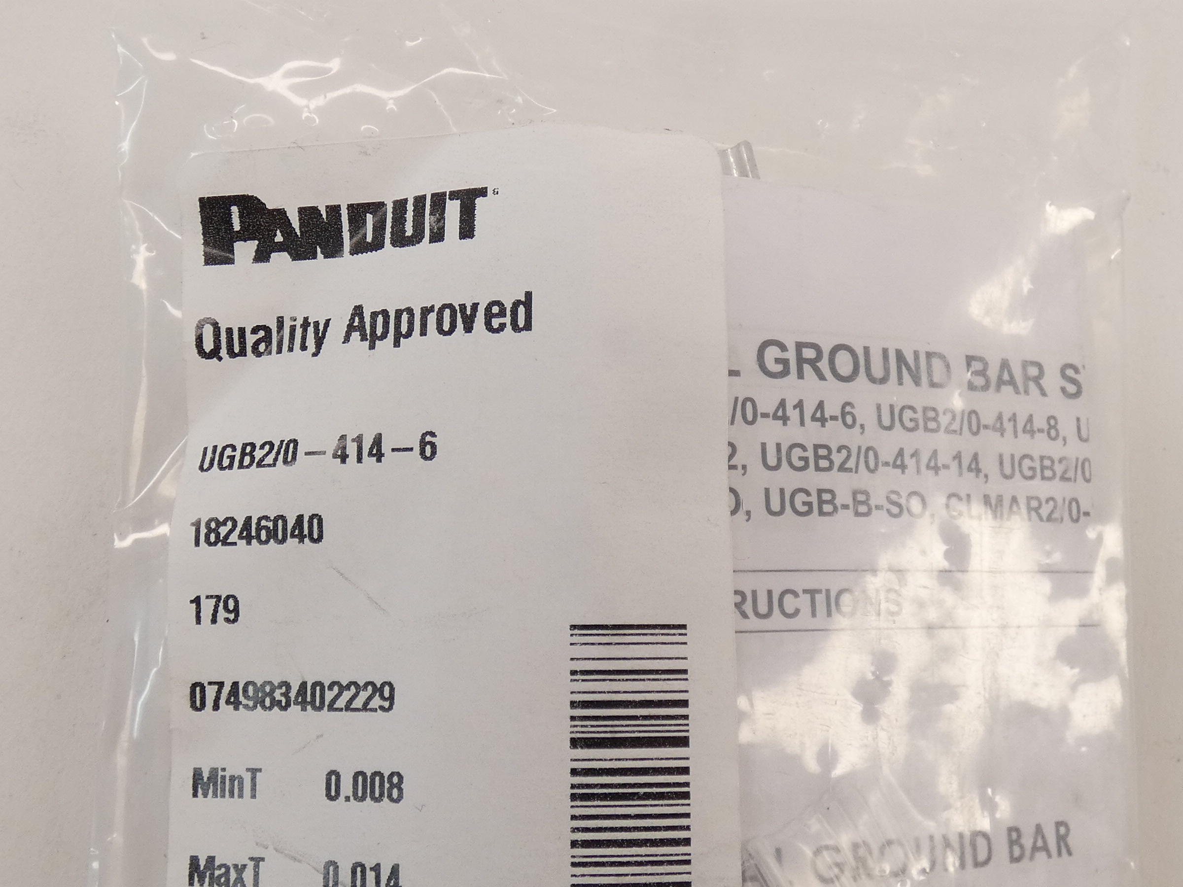 Panduit UGB2/0-414-6 Grounding Bar Kit – GPM Surplus