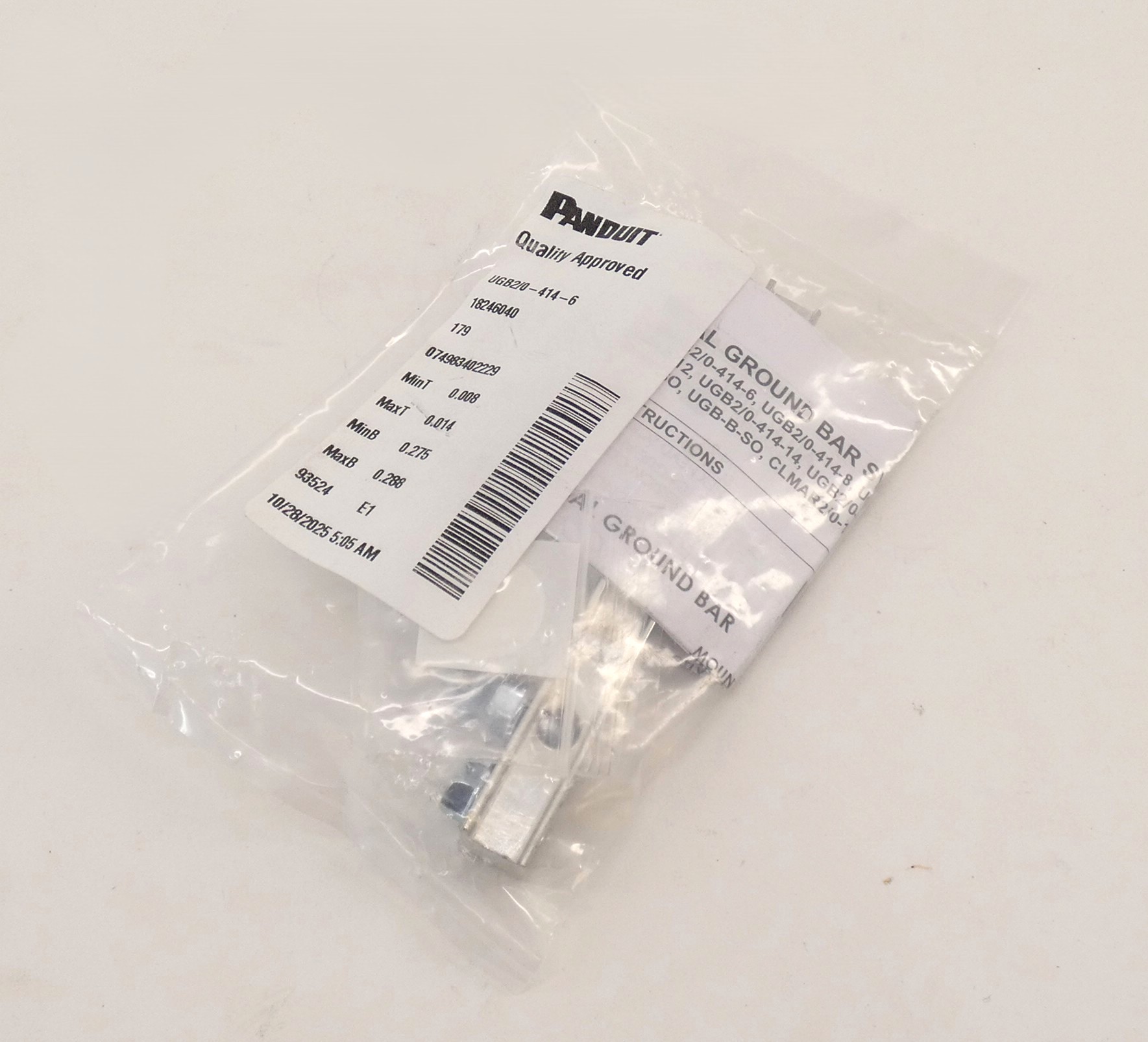 Panduit UGB2/0-414-6 Grounding Bar Kit – GPM Surplus
