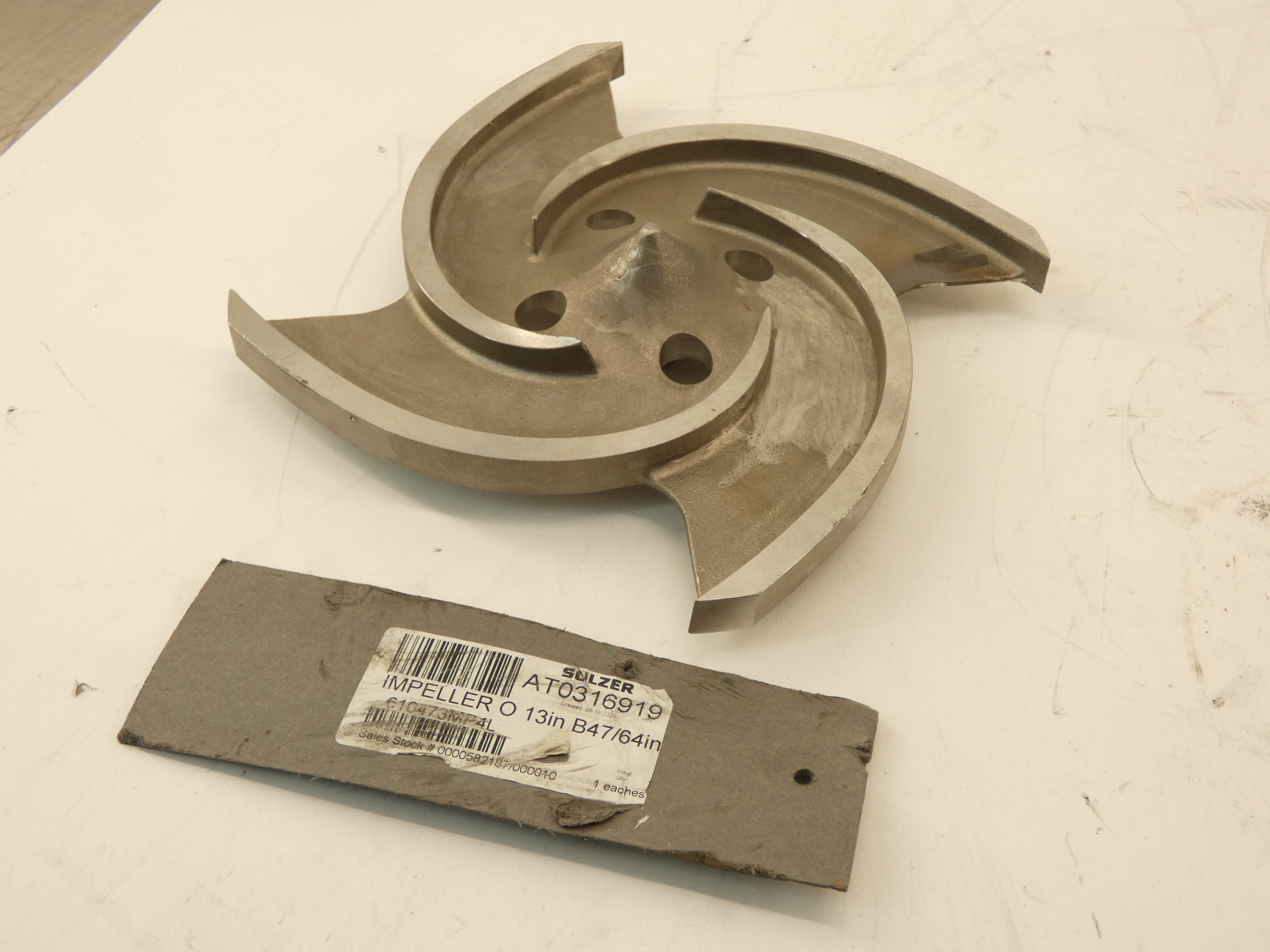 Sulzer 610473MP4L 13″ Open Impeller – GPM Surplus