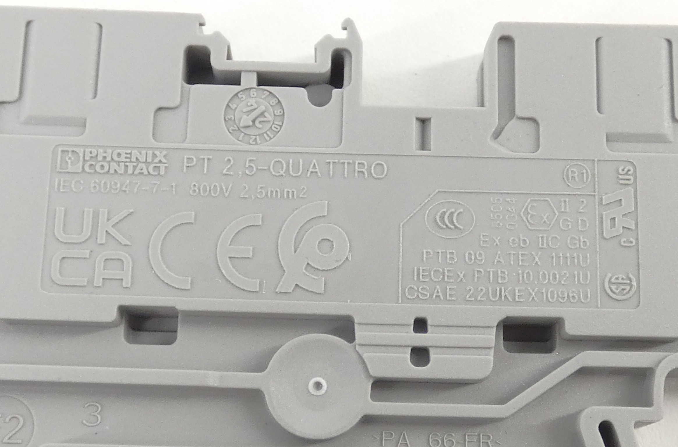 *Lot of 100* Phoenix Contact PT 2,5-QUATTRO Feed Through Terminal Block ...