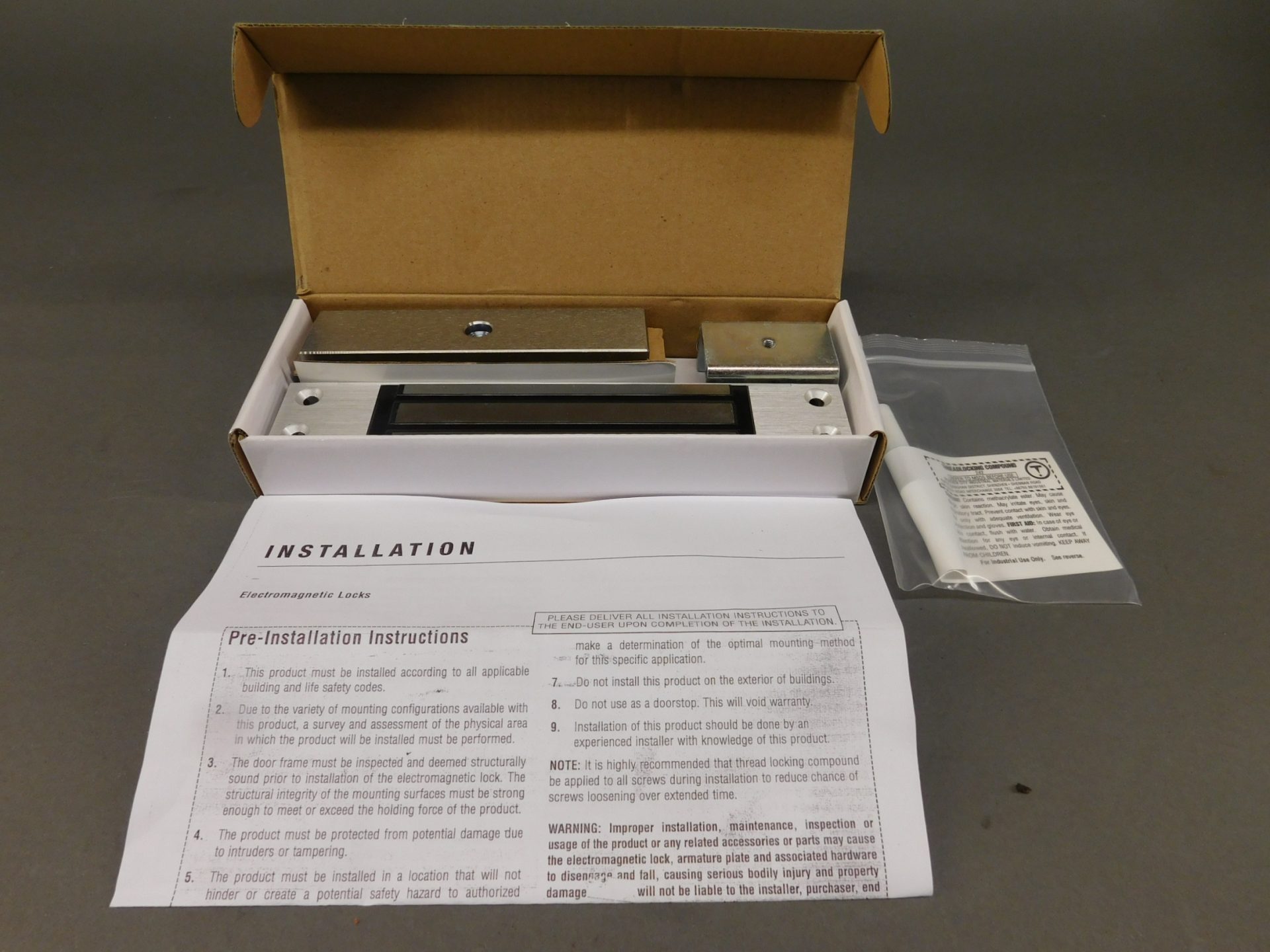 Dorma EMLSG365 Mortise Electromagnetic Lock, 750lbs force – GPM Surplus