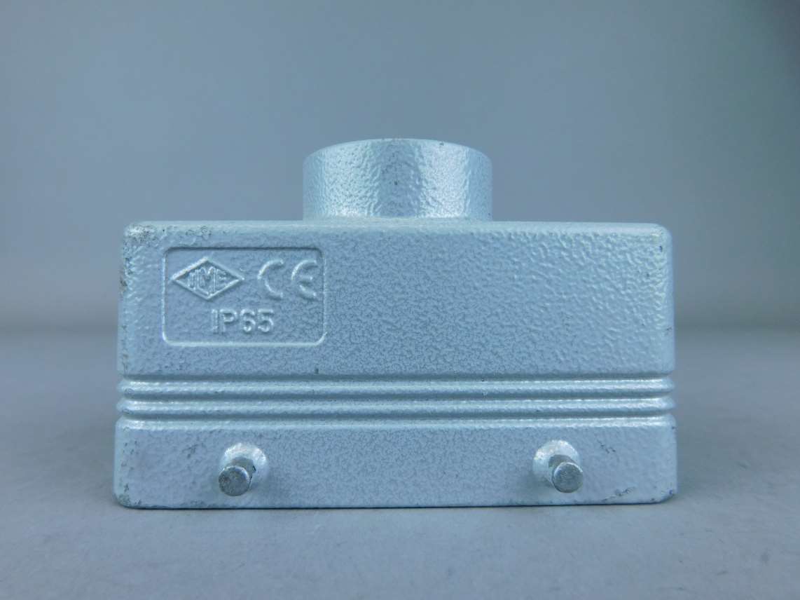 *Lot of 3* ILME Metal Top Entry Hood Enclosure 23474 IP65 Threaded Grey ...