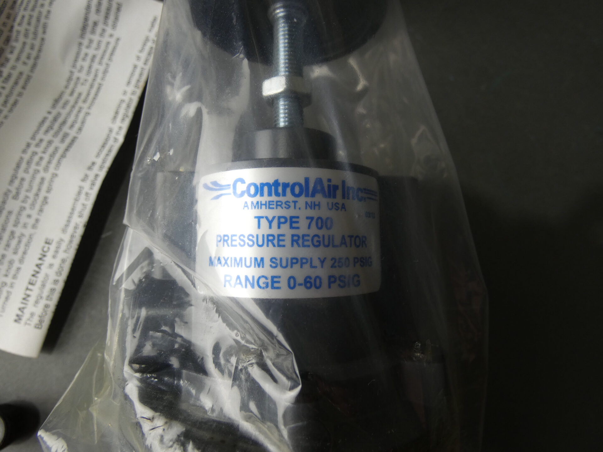 ControlAir 700-DE 1/2″ NPT 0-60PSI Pressure Regulator – GPM Surplus