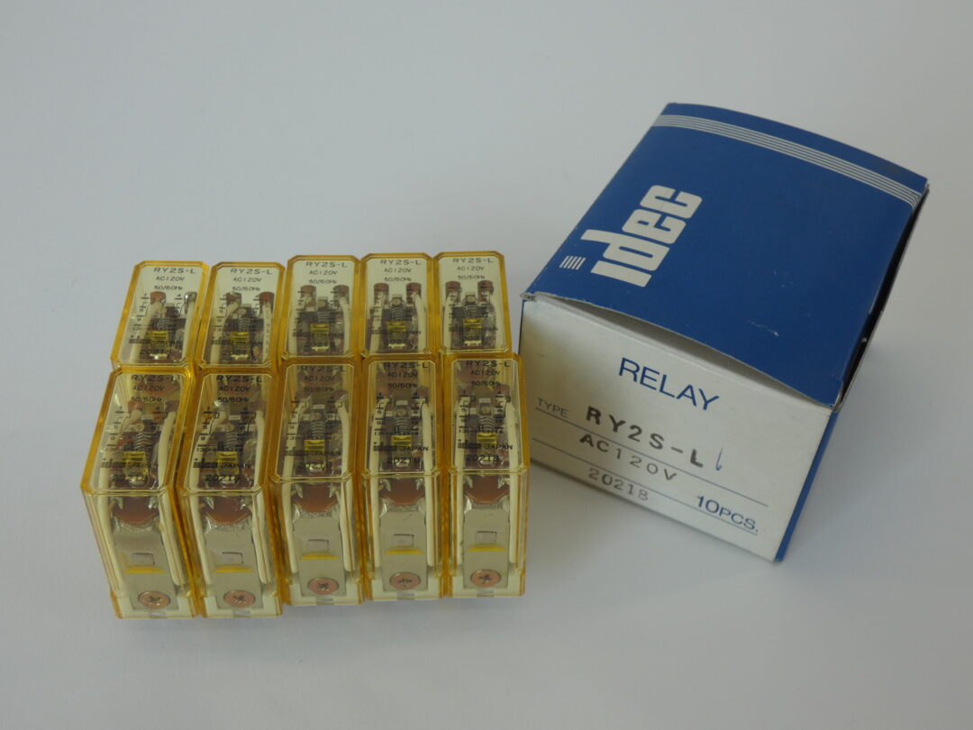 *Box of 10* IDEC RY2S-L Relays, 120VAC – GPM Surplus